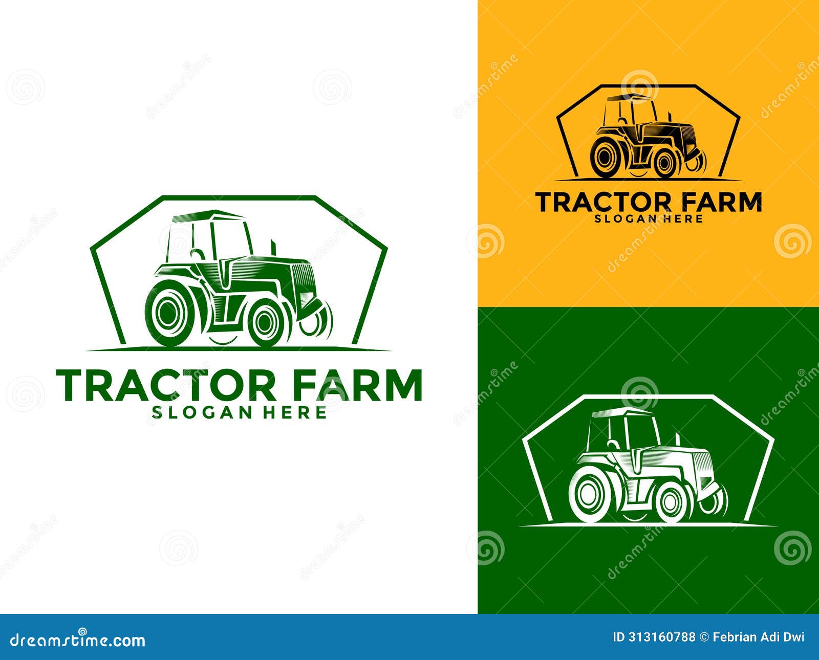 Tractor Farm Logo Vector, Tractor Machine Logo Design Template Stock ...