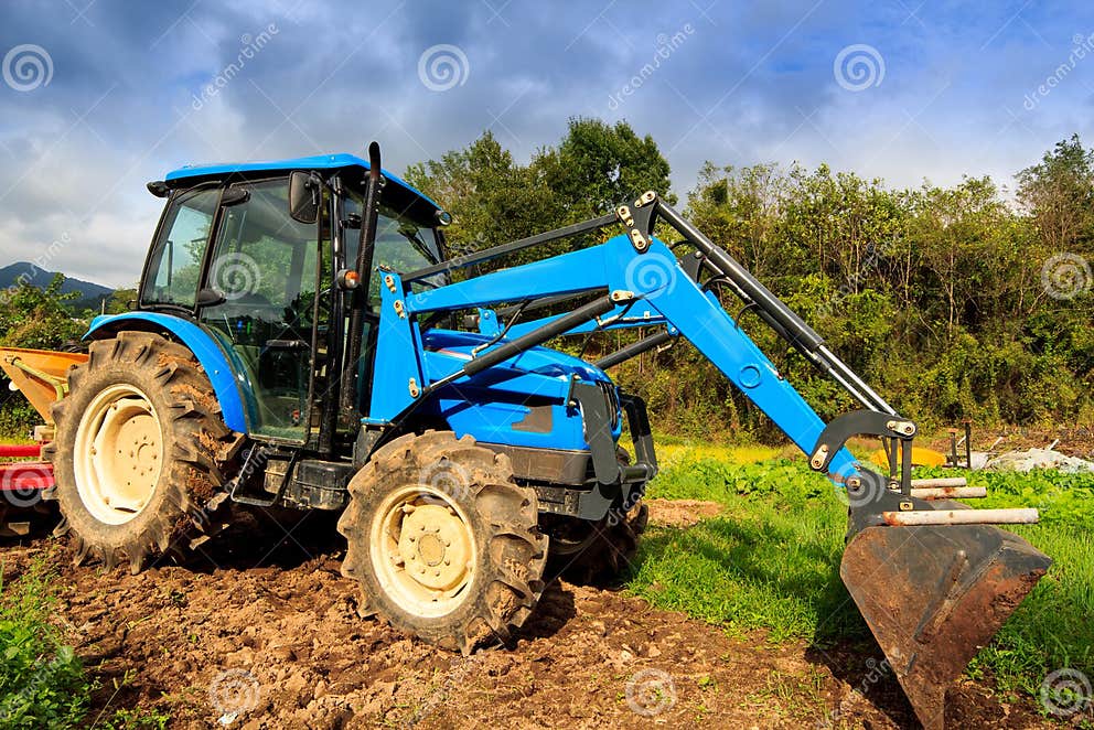 Tractor stock photo. Image of nature, farming, asia, house - 36652908