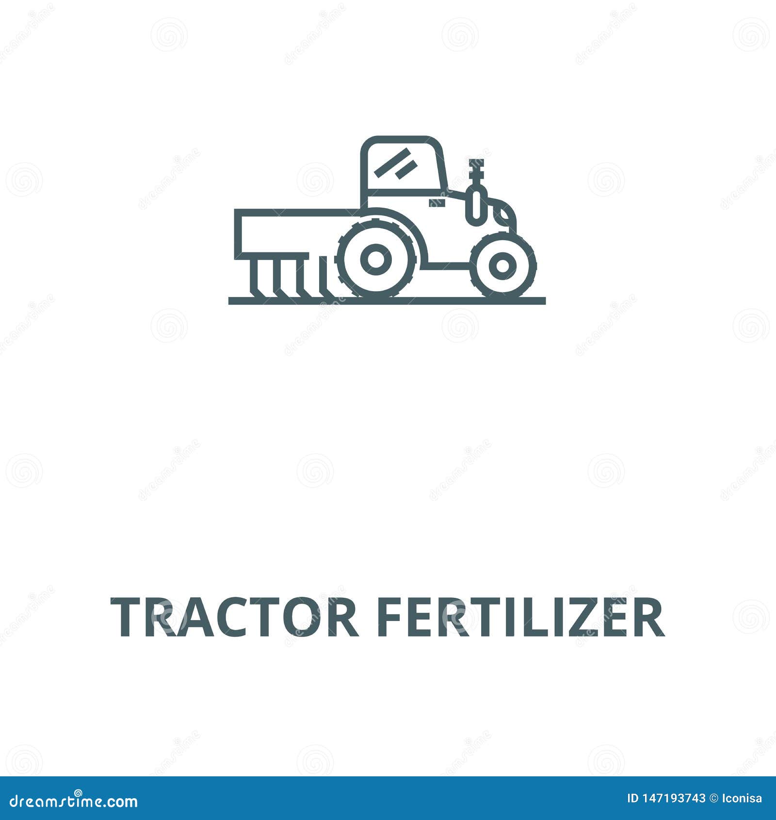 Tractor Fertilizer Vector Line Icon, Linear Concept, Outline Sign ... Tractor Fertilizer Vector Line Icon, Linear Concept, Outline Sign ...
