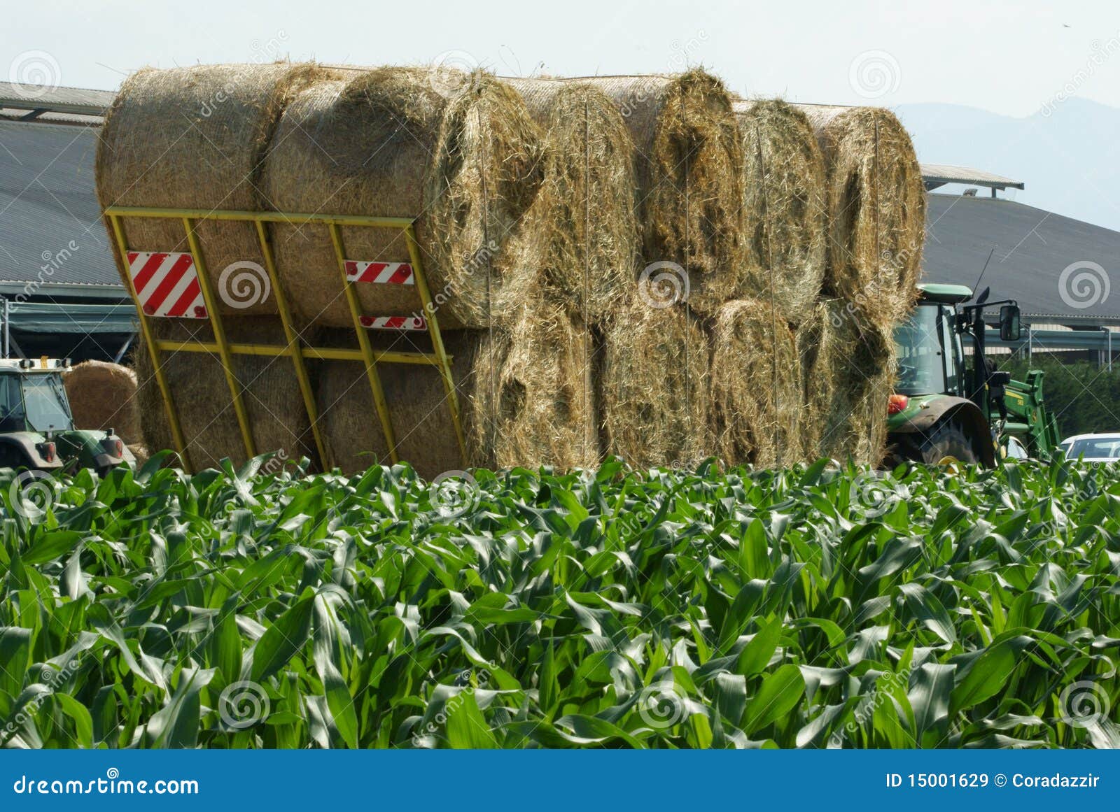 Tractor in a field stock image. Image of generator, environment - 15001629