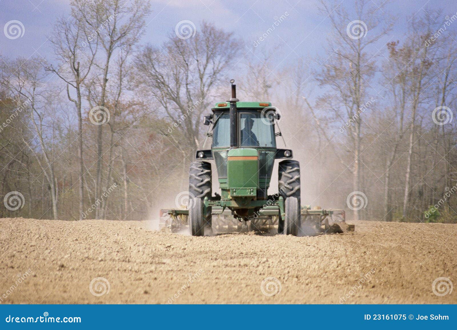 Tractor on field editorial image. Image of countryside - 23161075