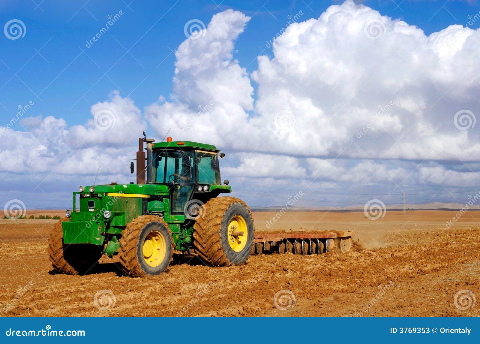Tractor at field editorial stock photo. Image of field - 3769353