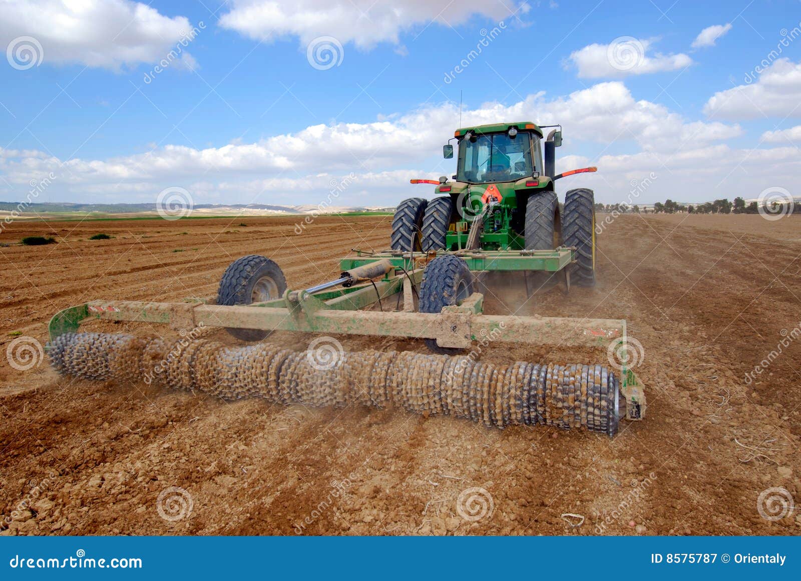 Tractor at field stock image. Image of land, plow, equipment - 8575787