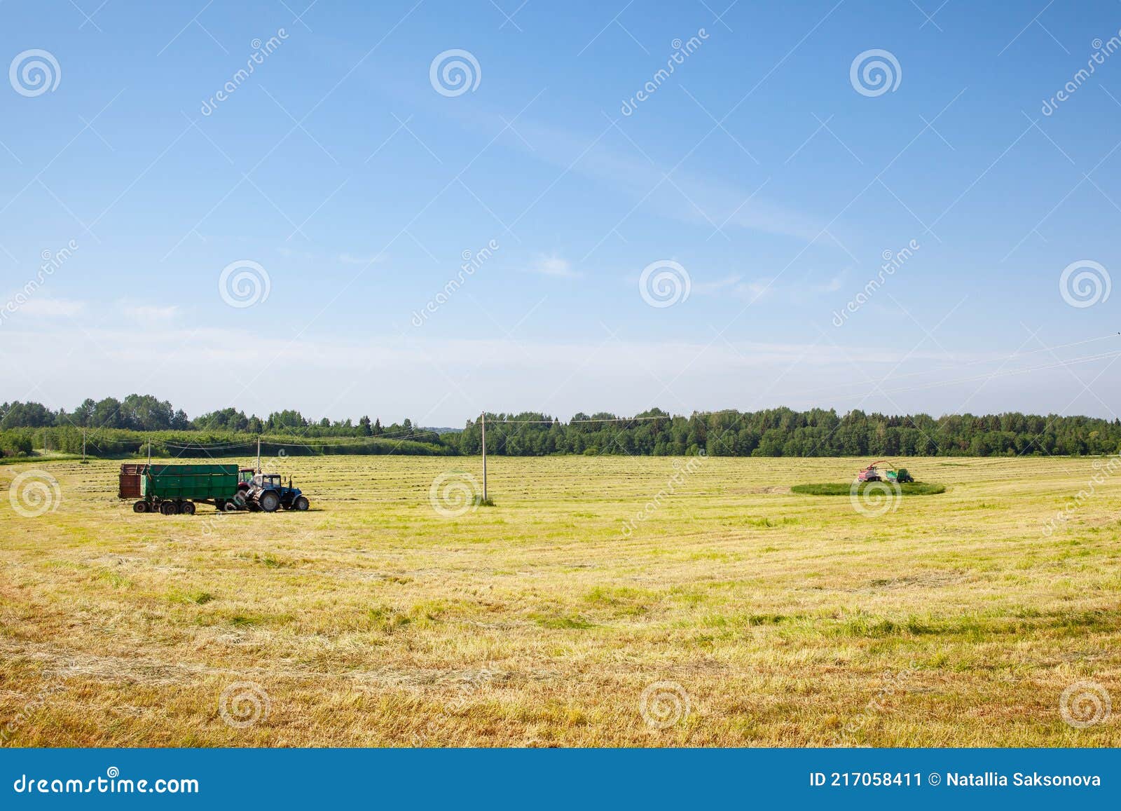 Tractor in the Field for Agricultural Work. Stock Image - Image of land ...