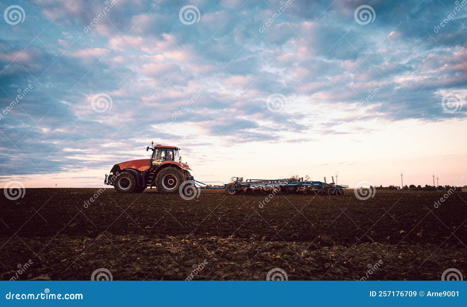Tractor on Field Tilling the Soil Stock Image - Image of europe, tillage: 257176709