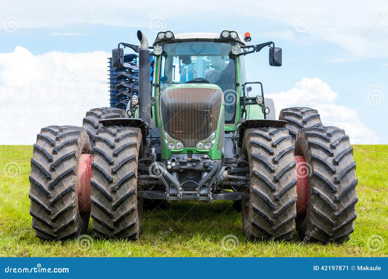 Tractor stock image. Image of work, powered, power, agriculture - 42197871