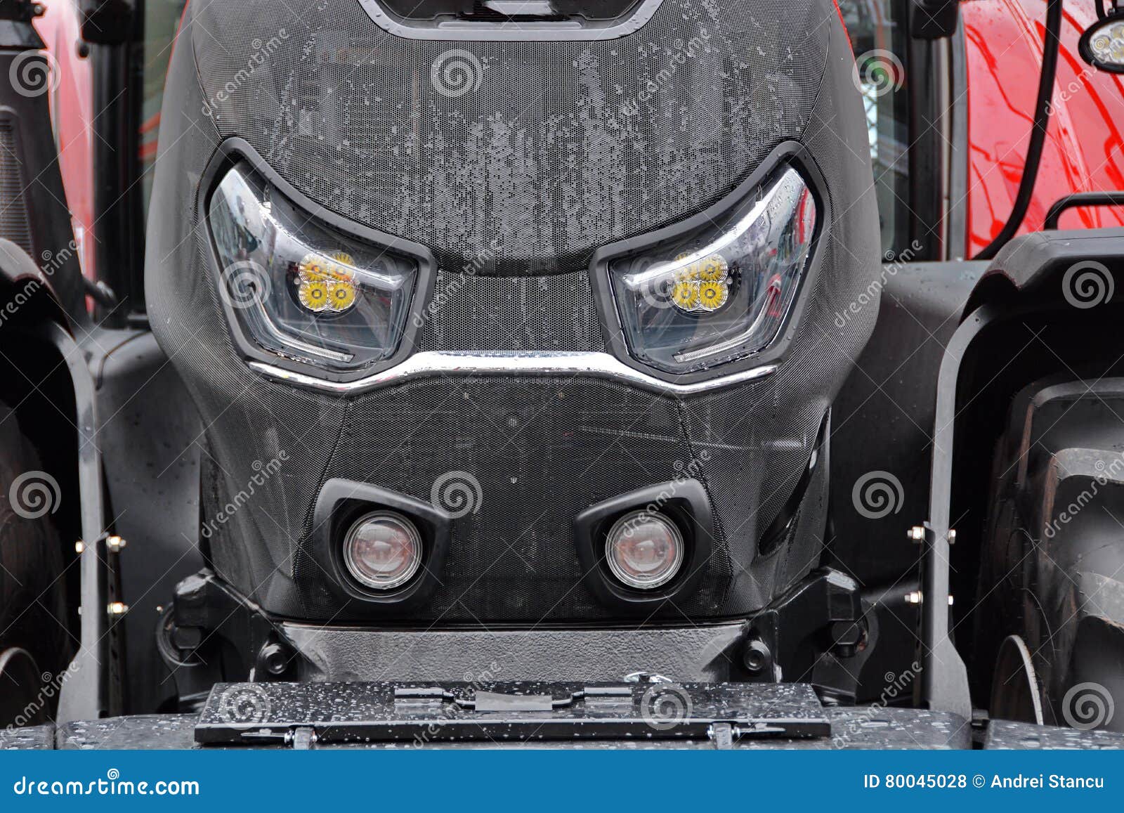 Tractor Front View Isolated Royalty-Free Stock Image | CartoonDealer ...