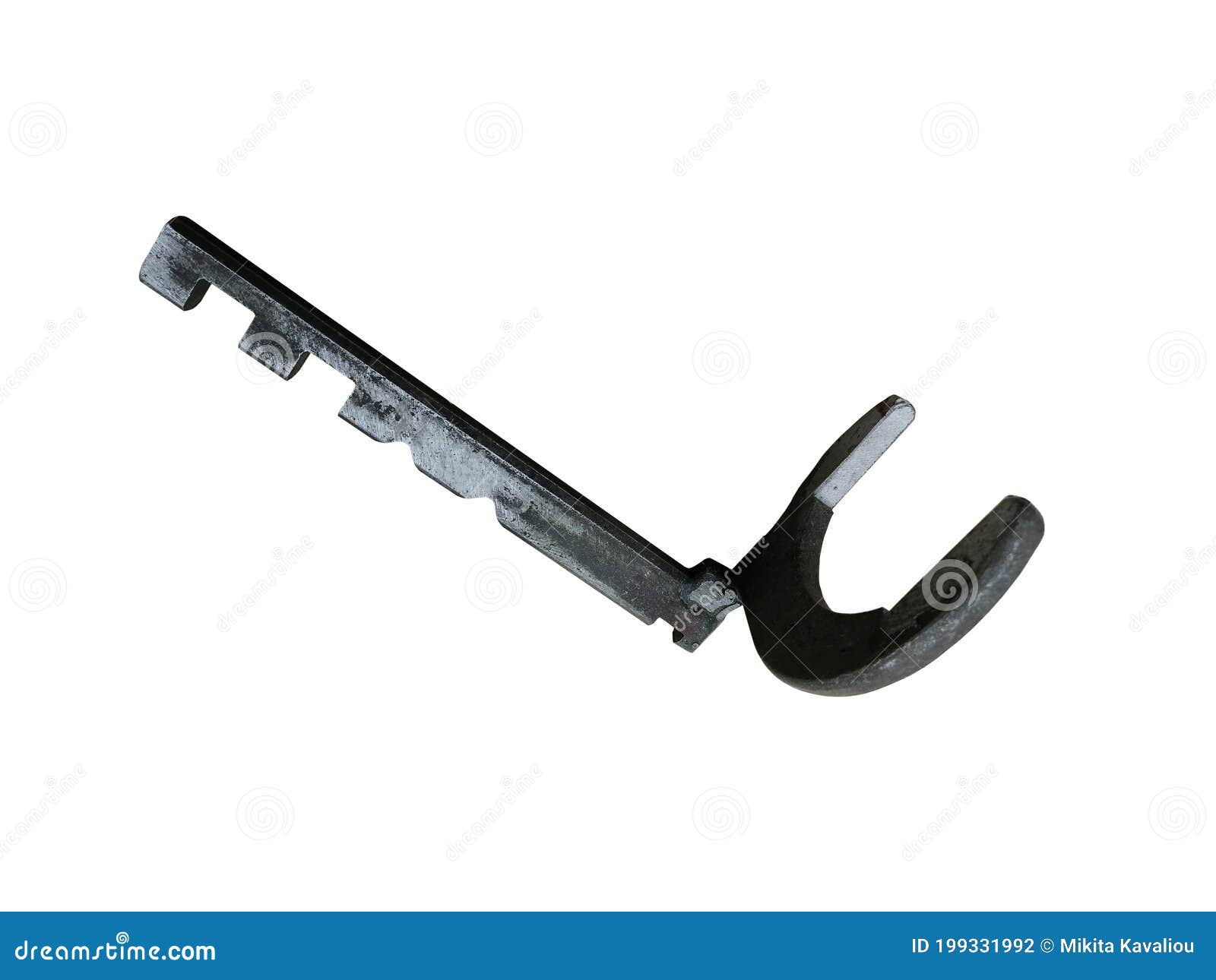 Tractor Gearbox Gear Shift Fork Isolated on White Background. Stock ...