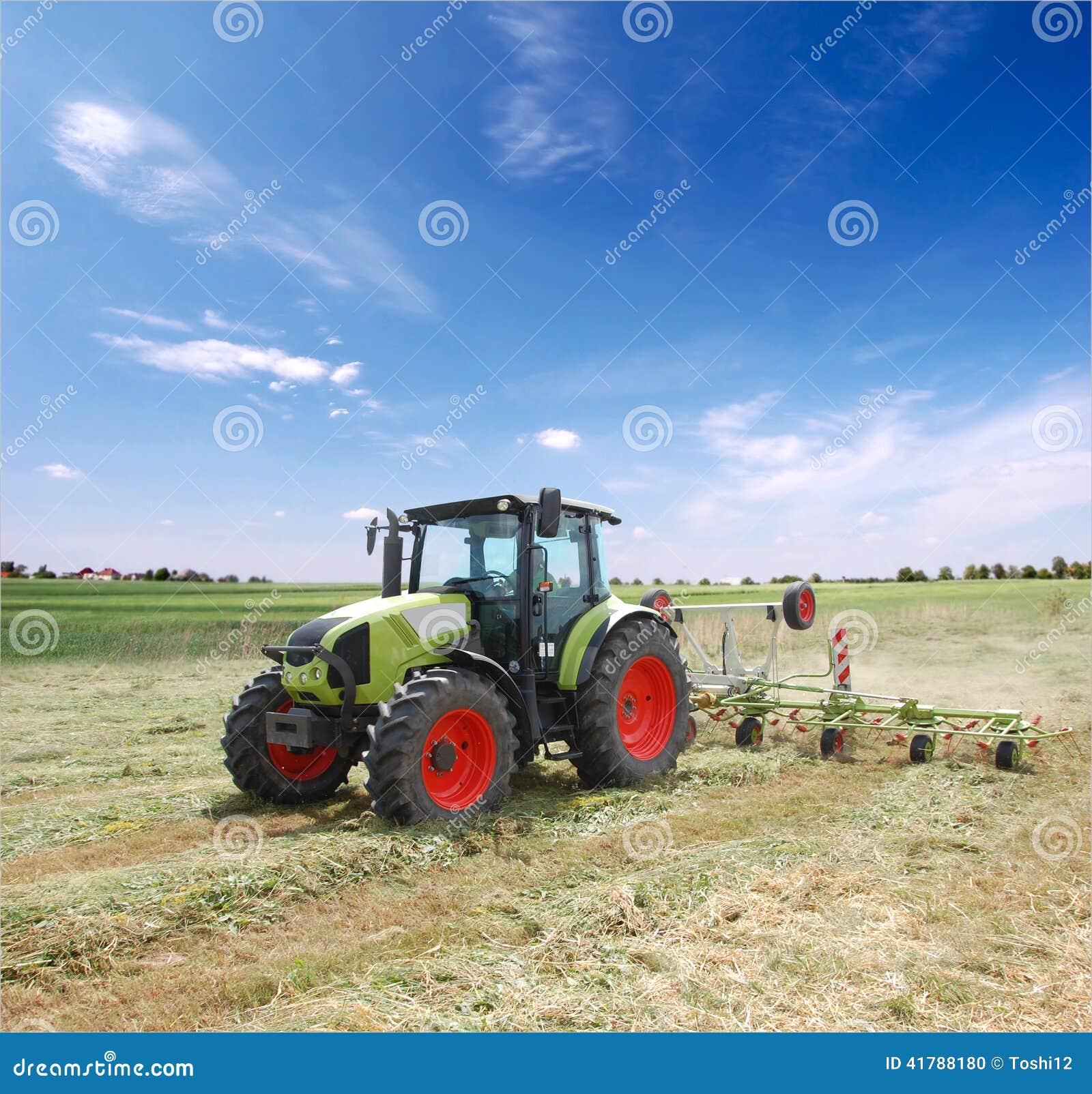 Tractor stock photo. Image of agricultural, blue, dirt - 41788180