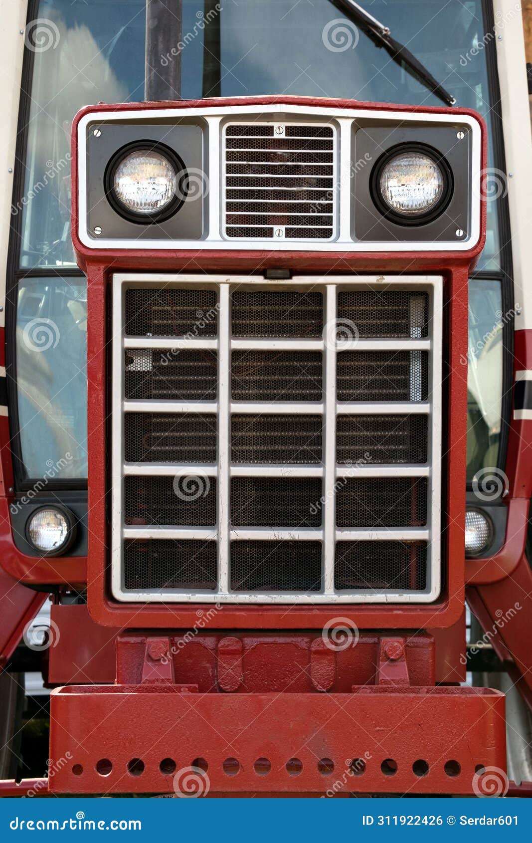 A tractor with grill stock photo. Image of classic, country - 311922426
