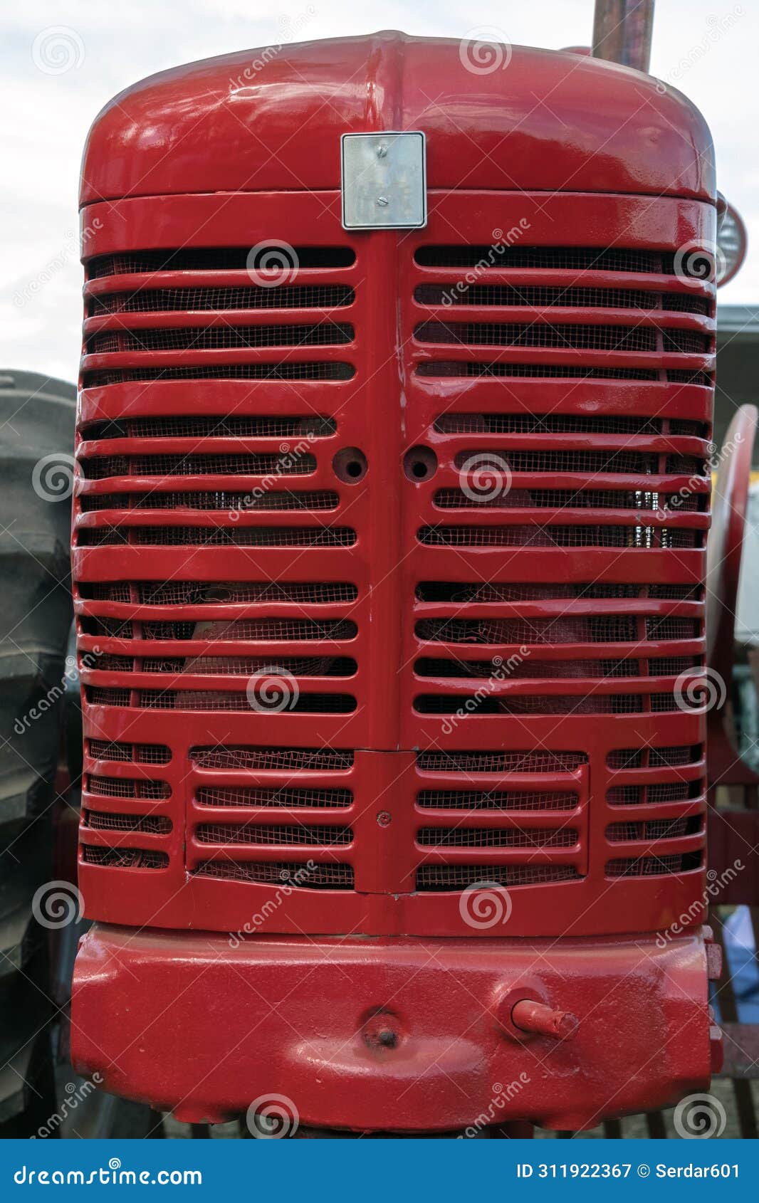 A tractor with grill stock image. Image of equipment - 311922367