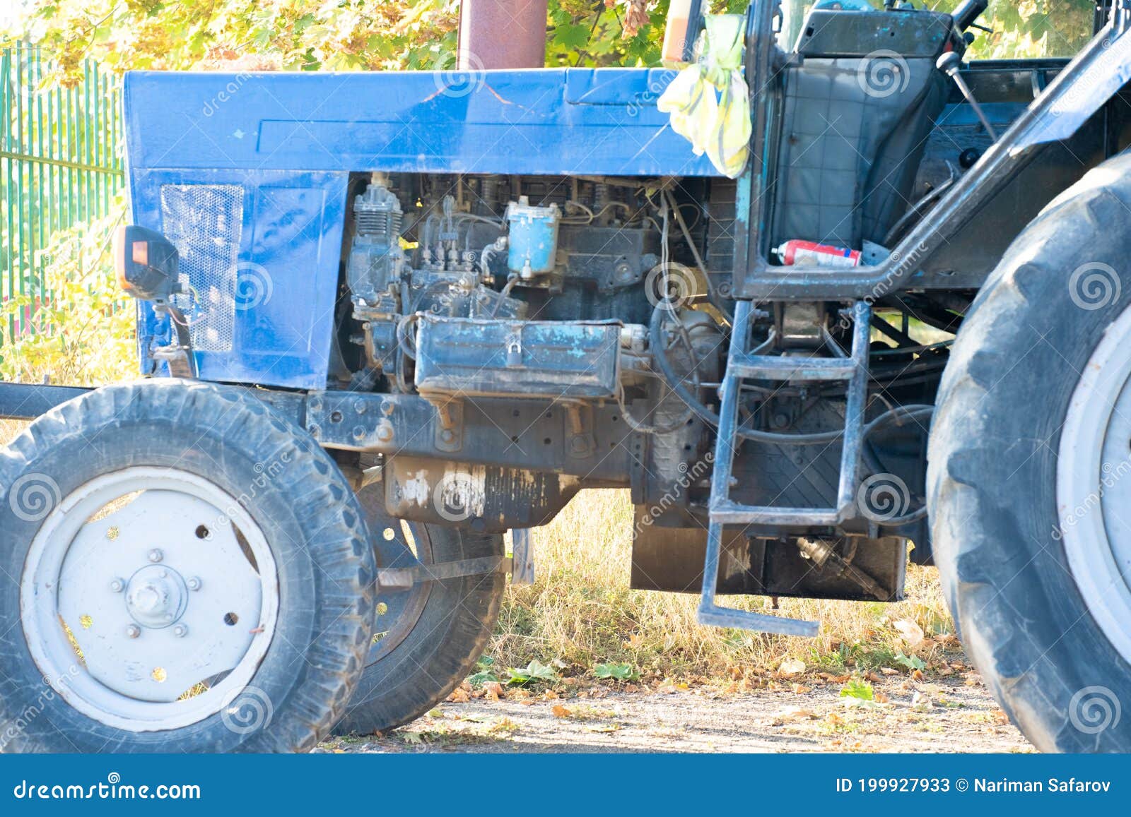 The Tractor is on the Ground Stock Image - Image of vehicle, plowing ...