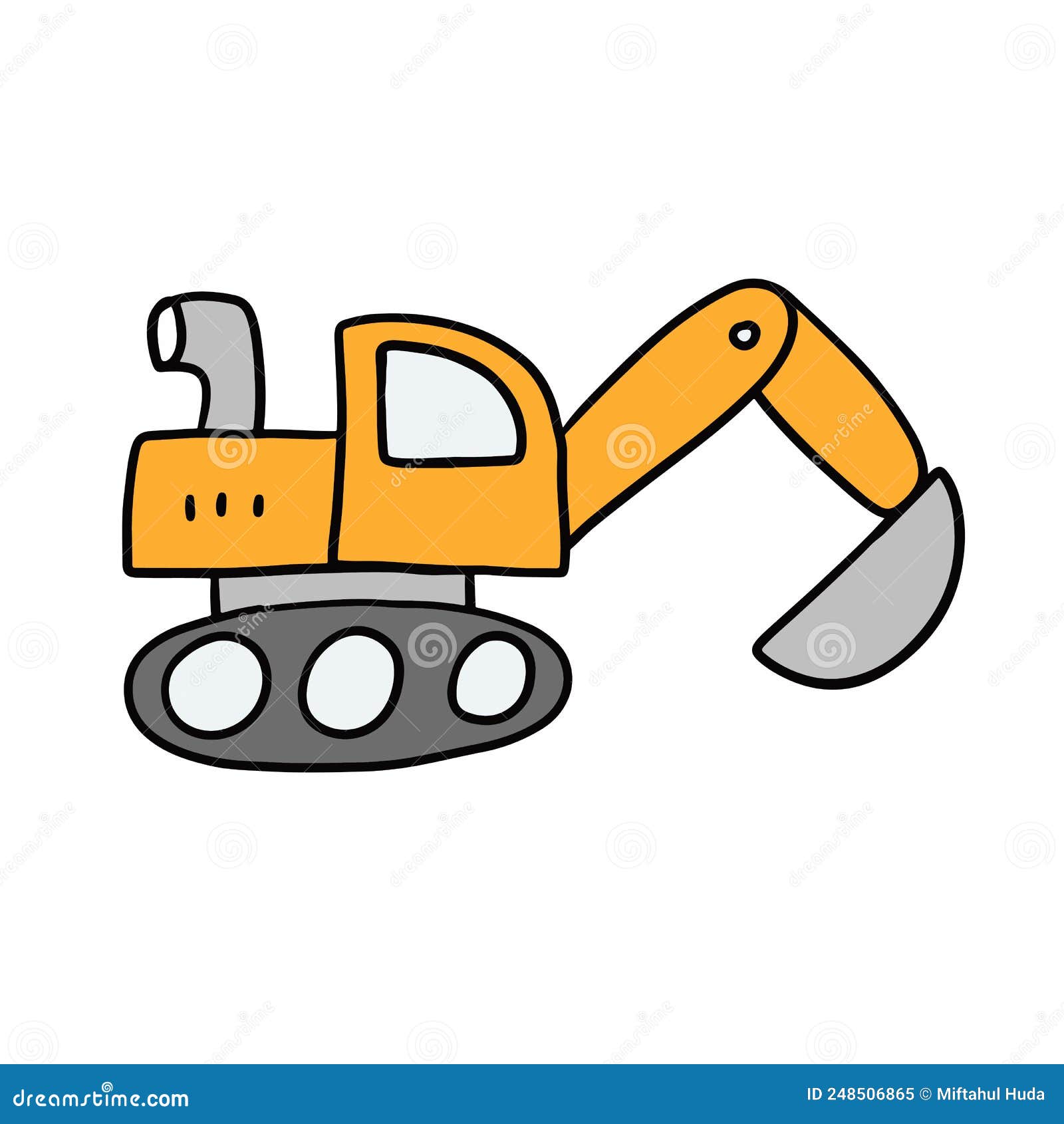 Tractor Hand Drawn. Simple and Cute Illustrations in Vector Design ...