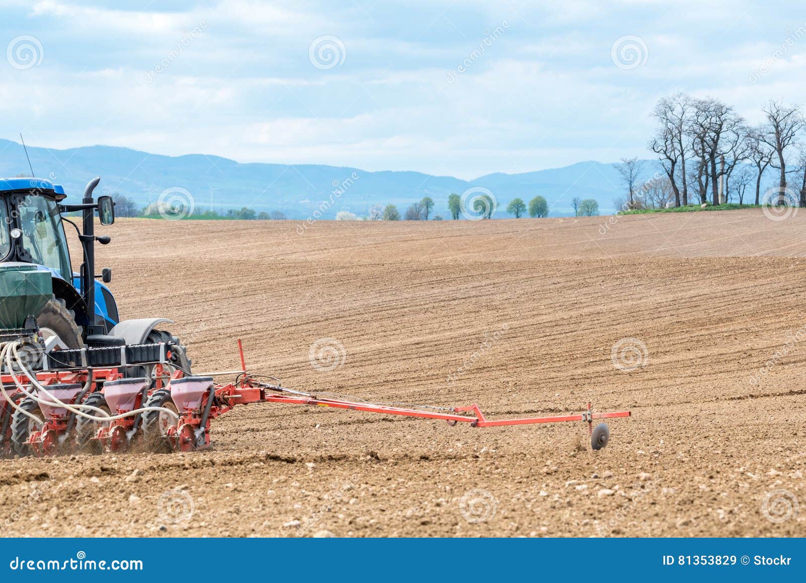 Tractor Harrowing the Field Stock Image - Image of agronomy ...
