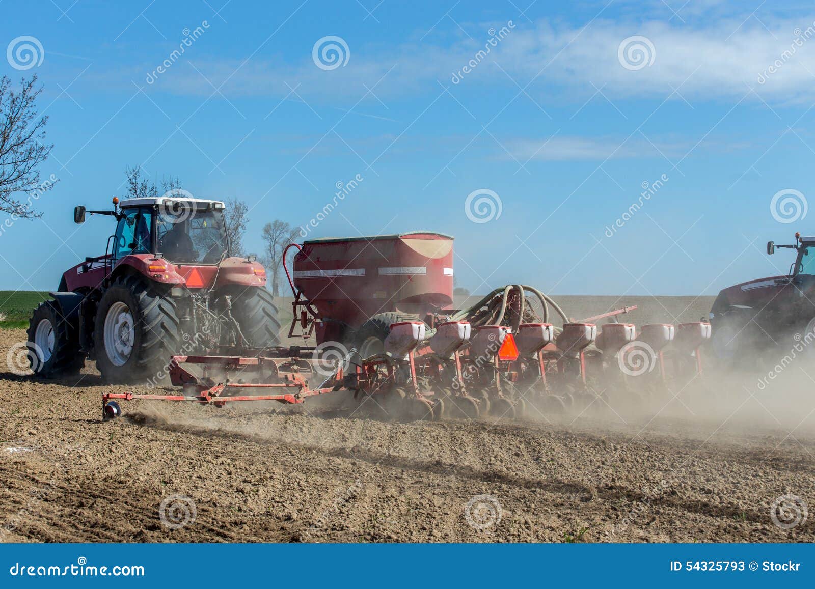Tractor Harrowing the Field Stock Image - Image of earth, harrow: 54325793