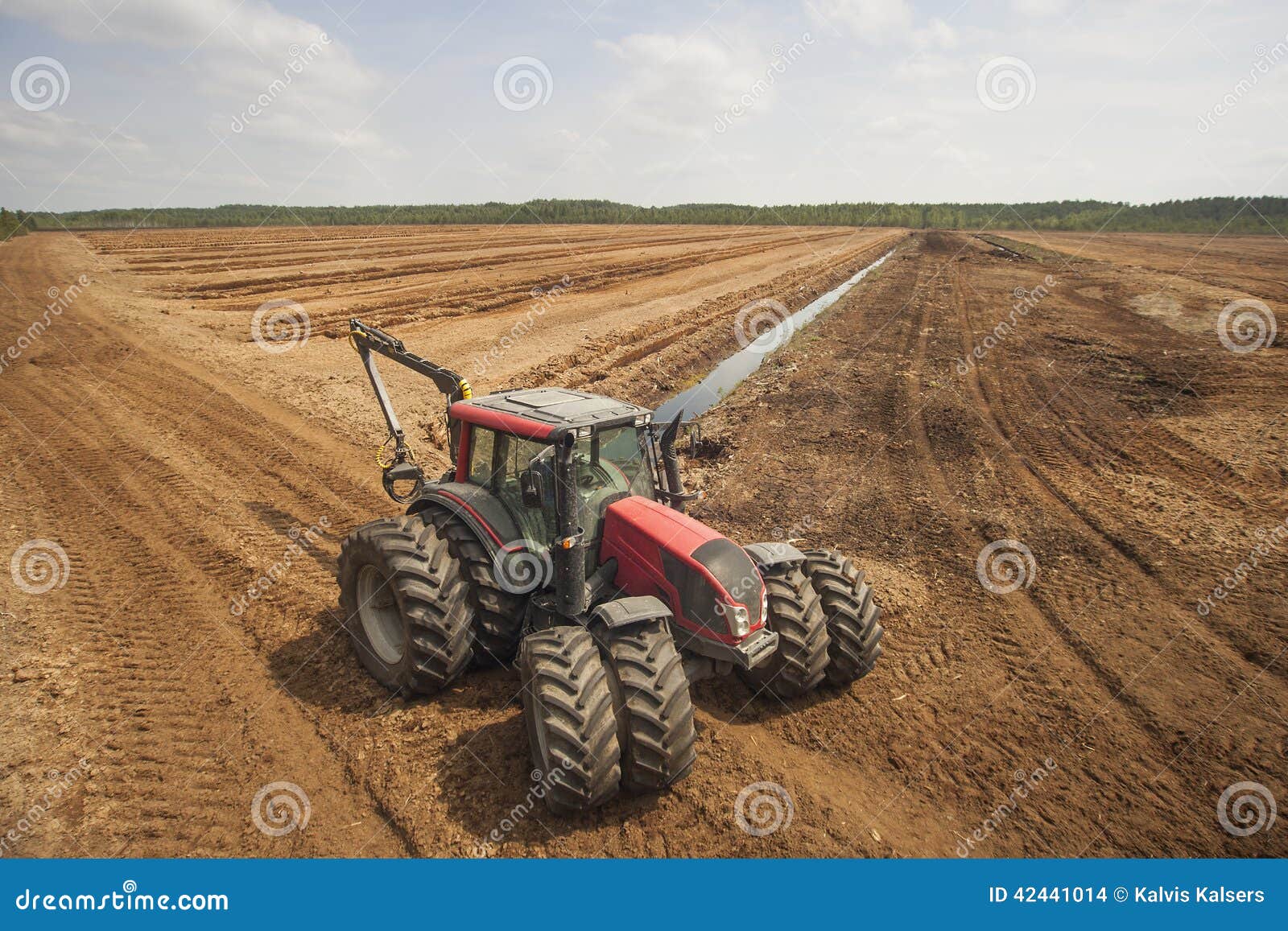 Tractor stock photo. Image of energy, field, heavy, landscape - 42441014