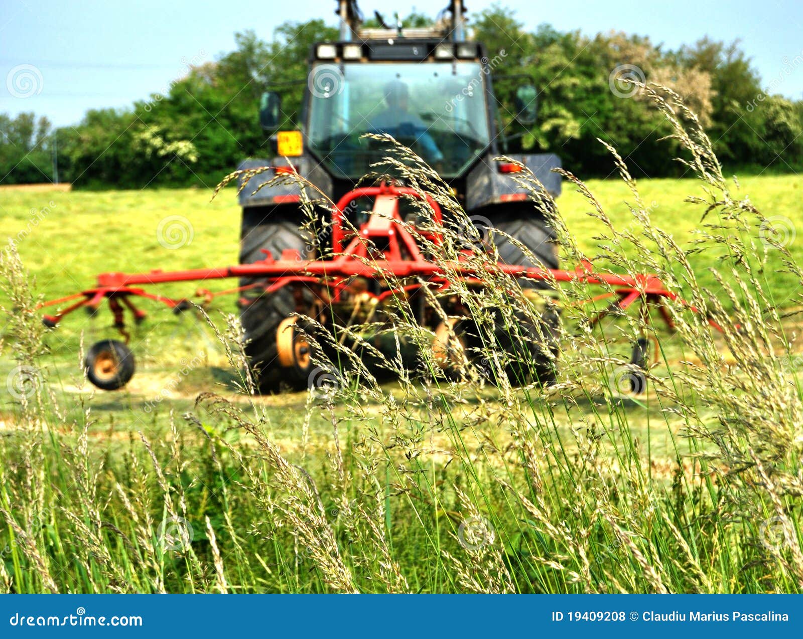 Tractor-haymaking stock photo. Image of hays, vehicle - 19409208