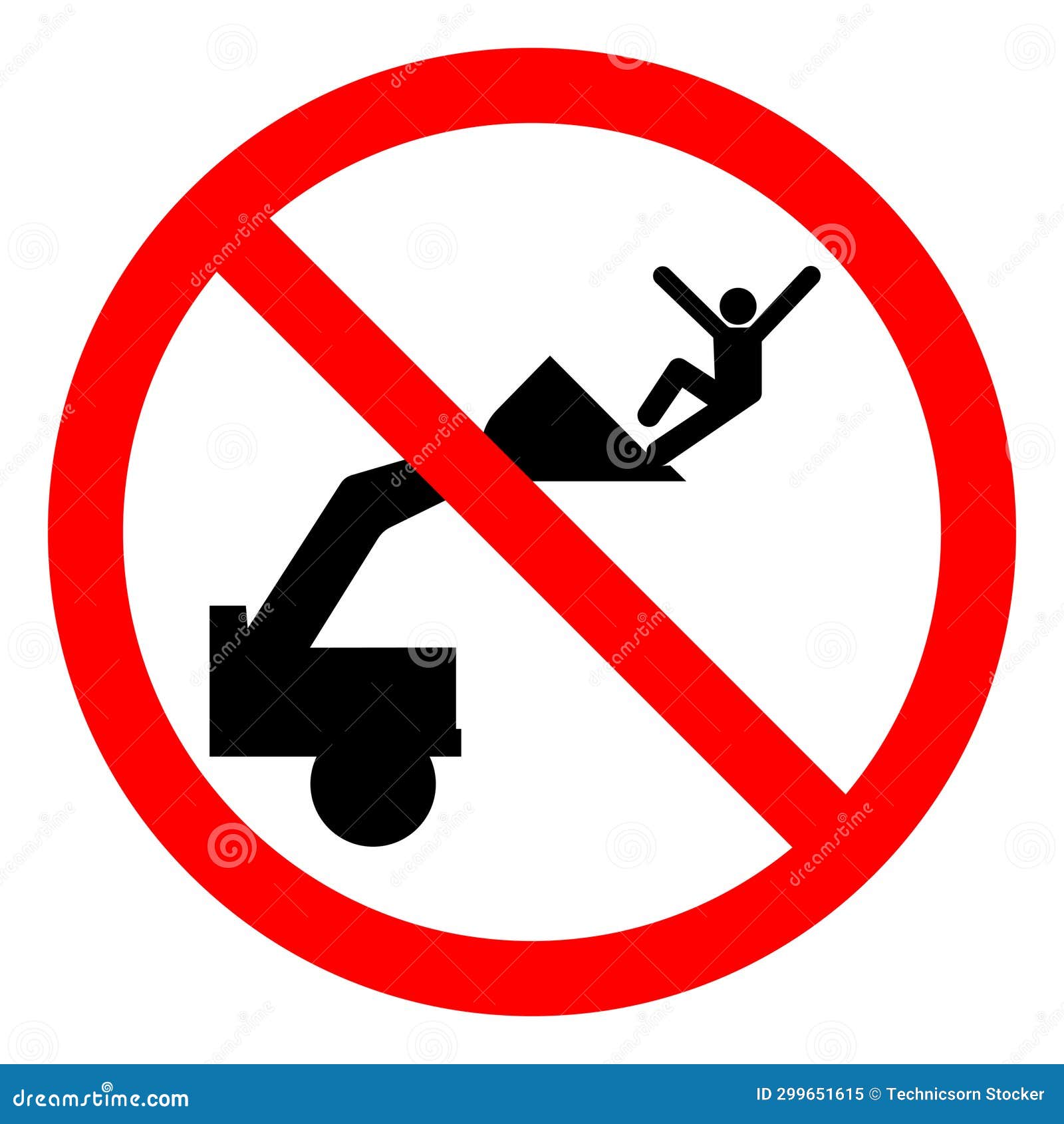 Tractor Hazard Symbol Sign ,Vector Illustration, Isolate on White ...