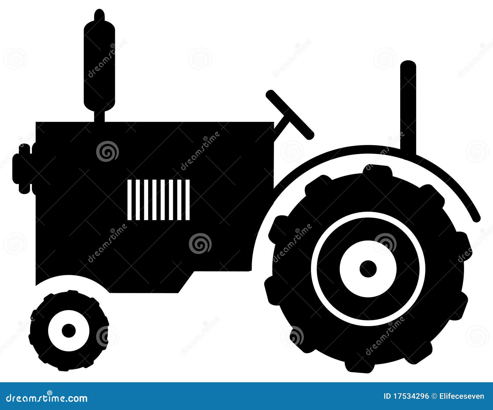 Tractor icon stock vector. Illustration of motor, hauling - 17534296