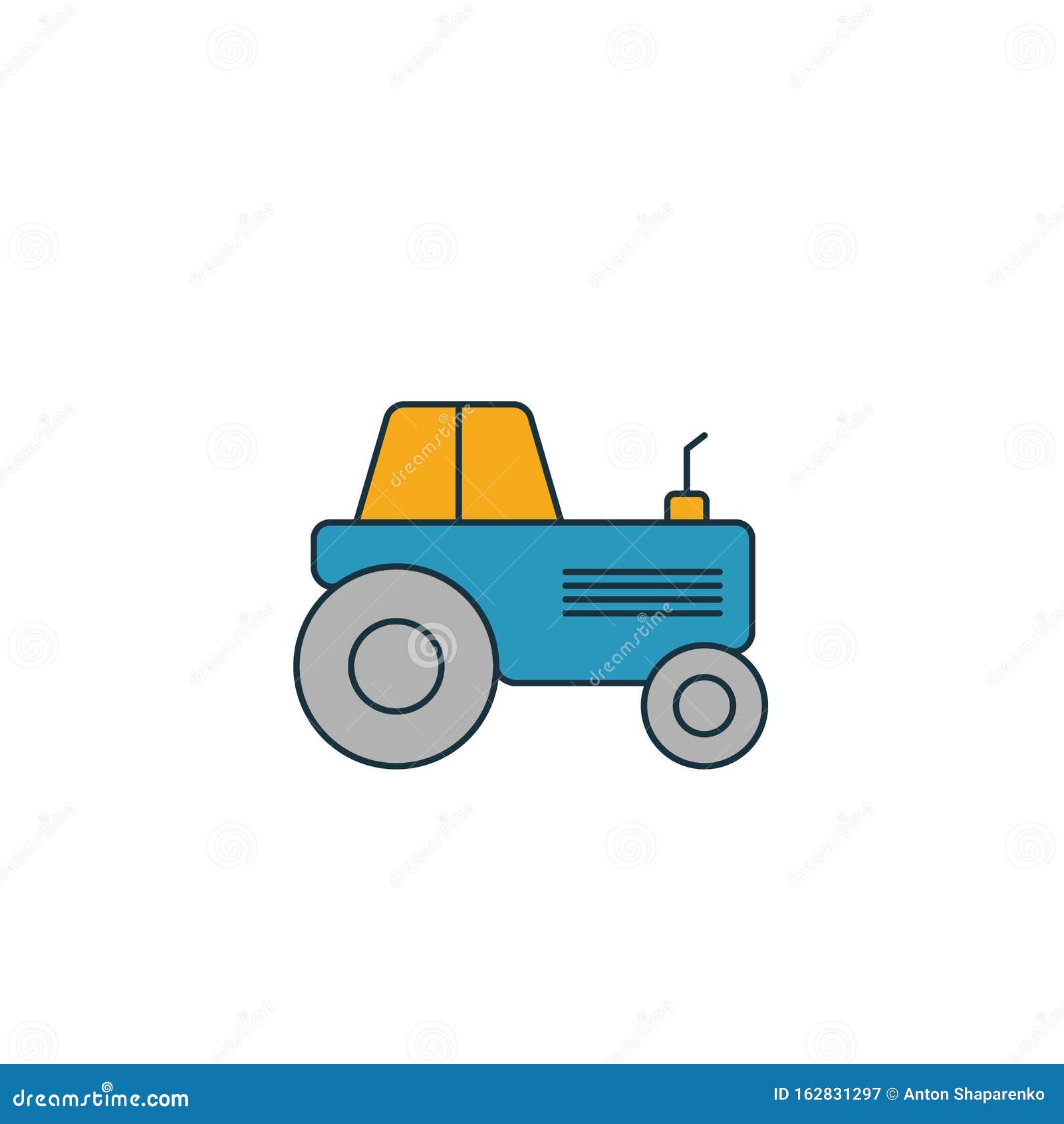 Tractor Icon. Simple Element from Transport Icons Collection Stock ...