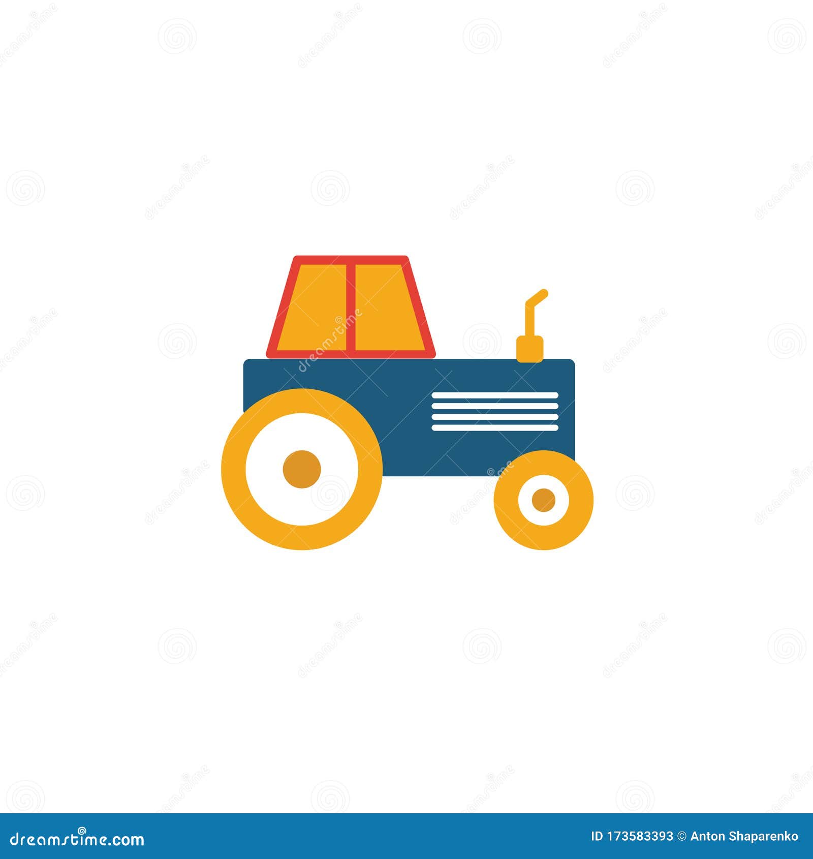 Tractor Icon. Simple Element from Transport Icons Collection Stock ...