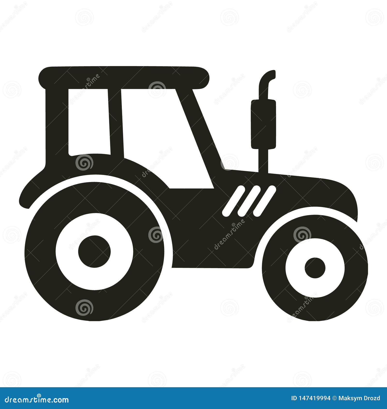 Tractor Icon Vector Isolated Stock Illustration - Illustration of ... Tractor Icon Vector Isolated Stock Illustration - Illustration of ...