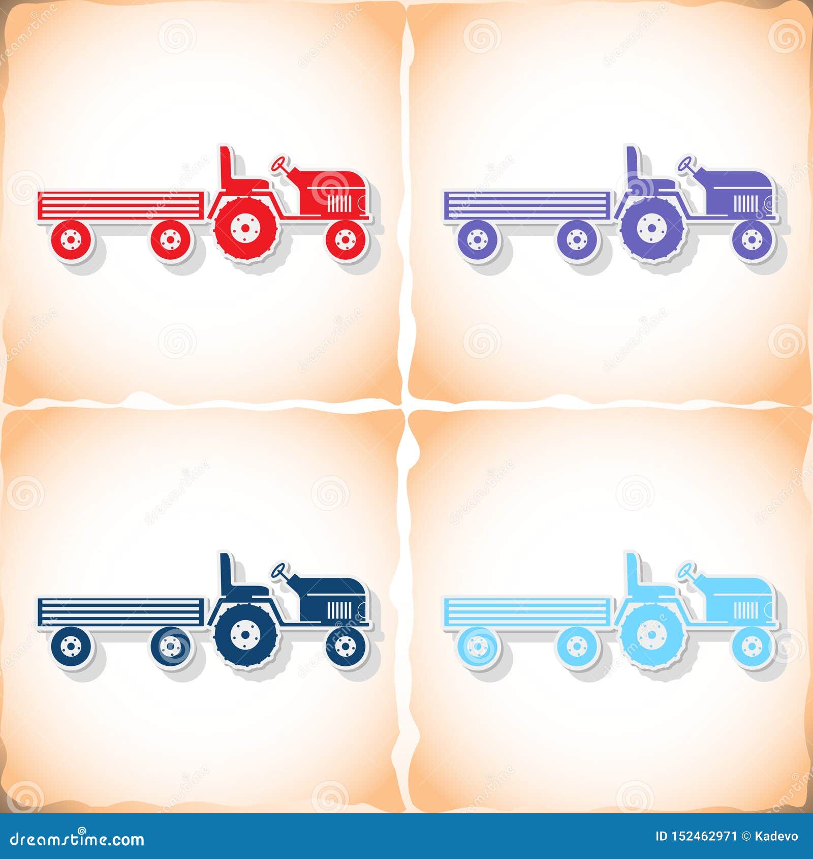 Tractor Paper Cut Toy. Kids Handmade Educational Game Printable 3d ...