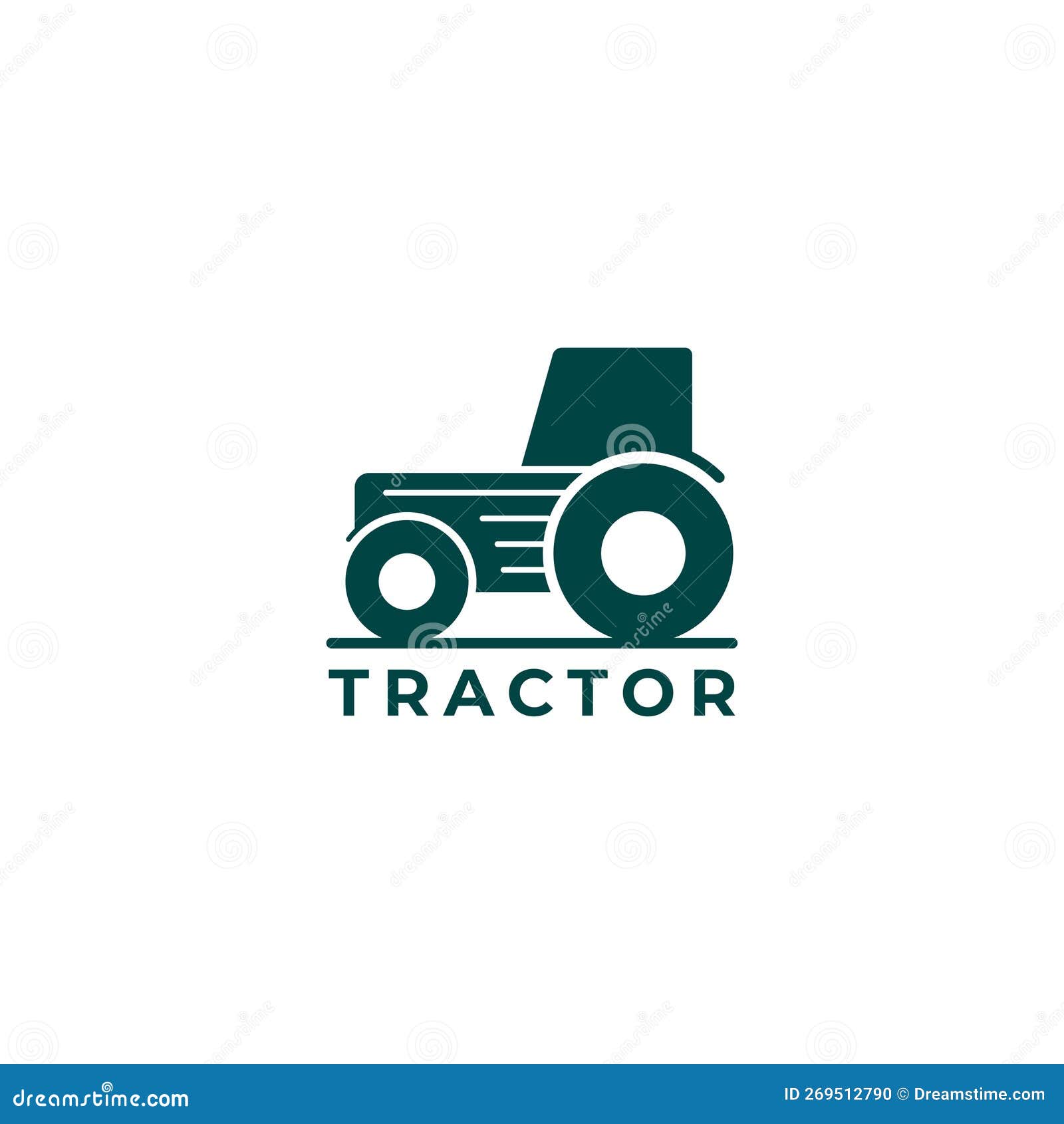 Tractor logo design stock vector. Illustration of work - 269512790