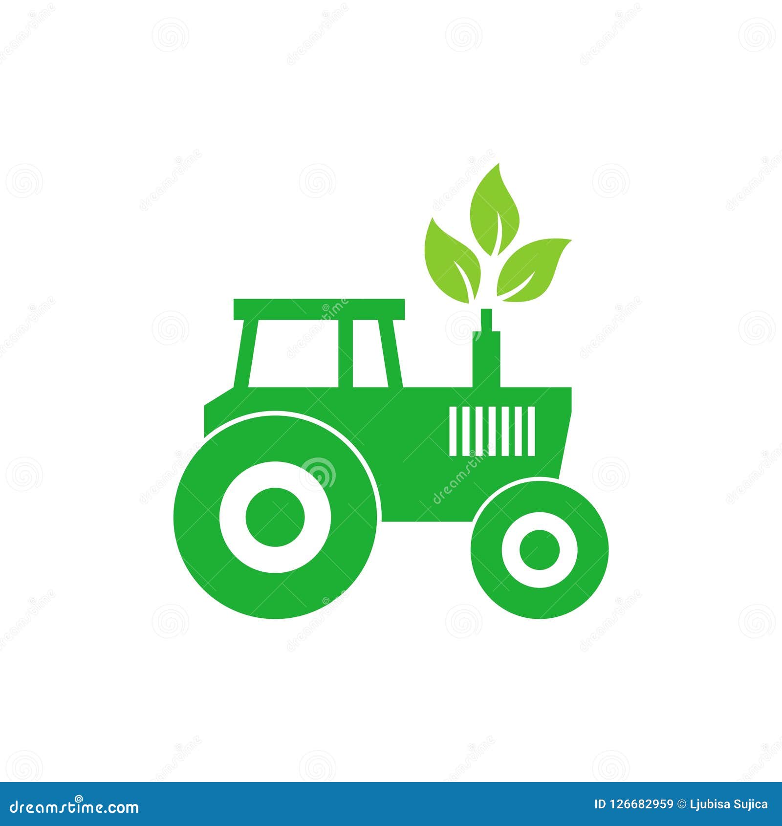 White Tractor Logo
