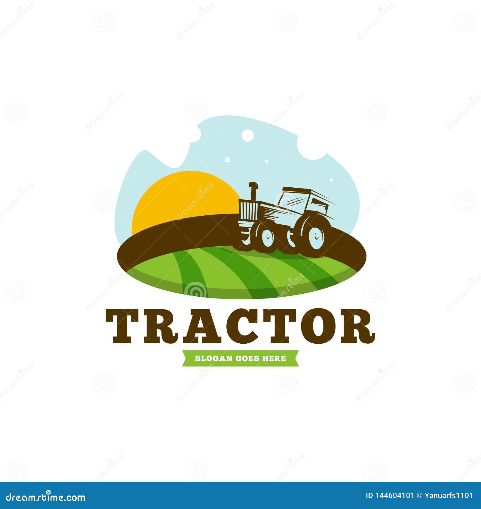 Tractor Logo Template Vector. Tractor Logo Concept. Farming Logo ...