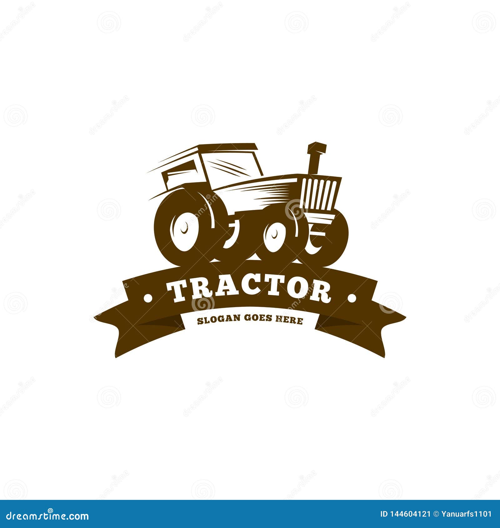 Tractor Logo Template, Farm Logo Vector Stock Vector - Illustration Of 25E