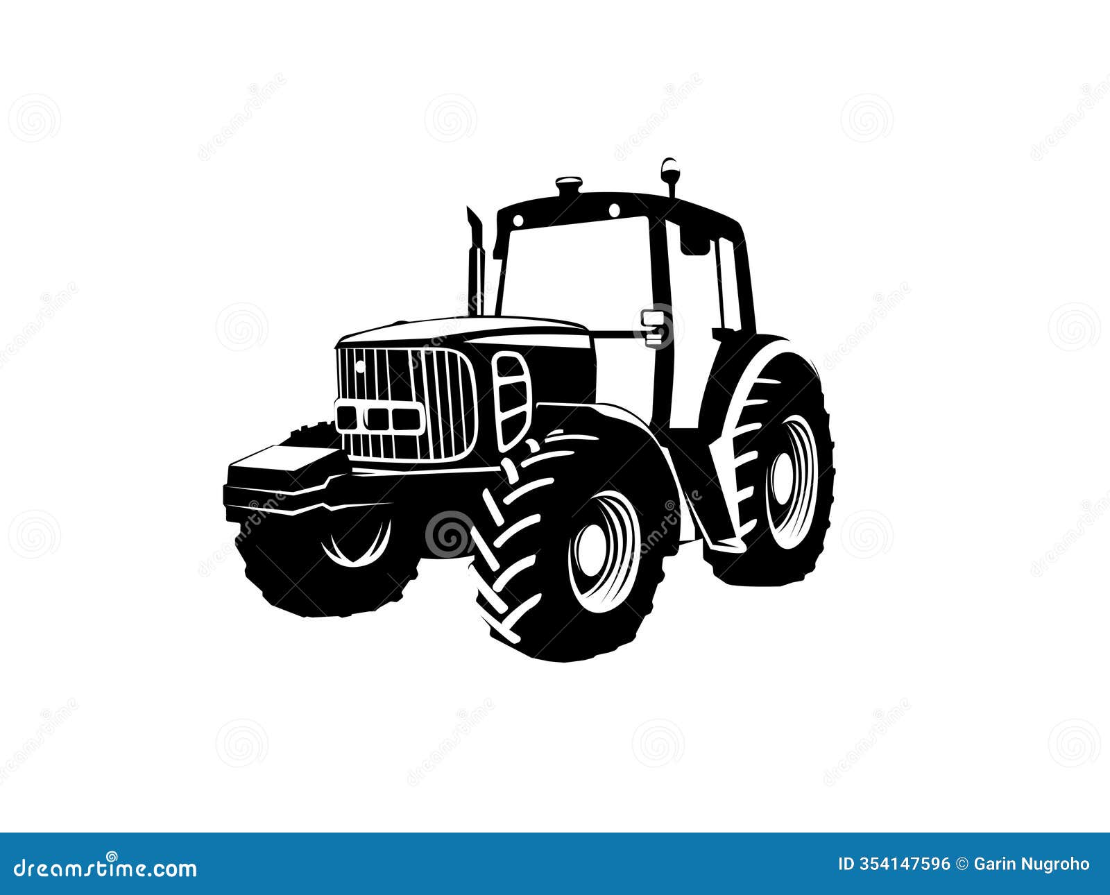 Tractor Logo Vector Illustration. Ready Made Logo Template Set Vector ...