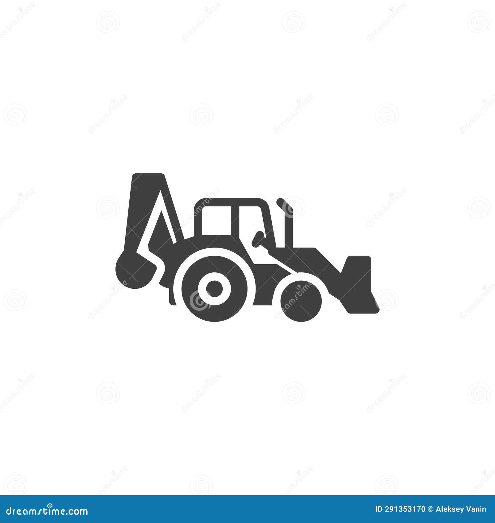 Tractor Machine Vector Icon Stock Vector - Illustration of icon ...