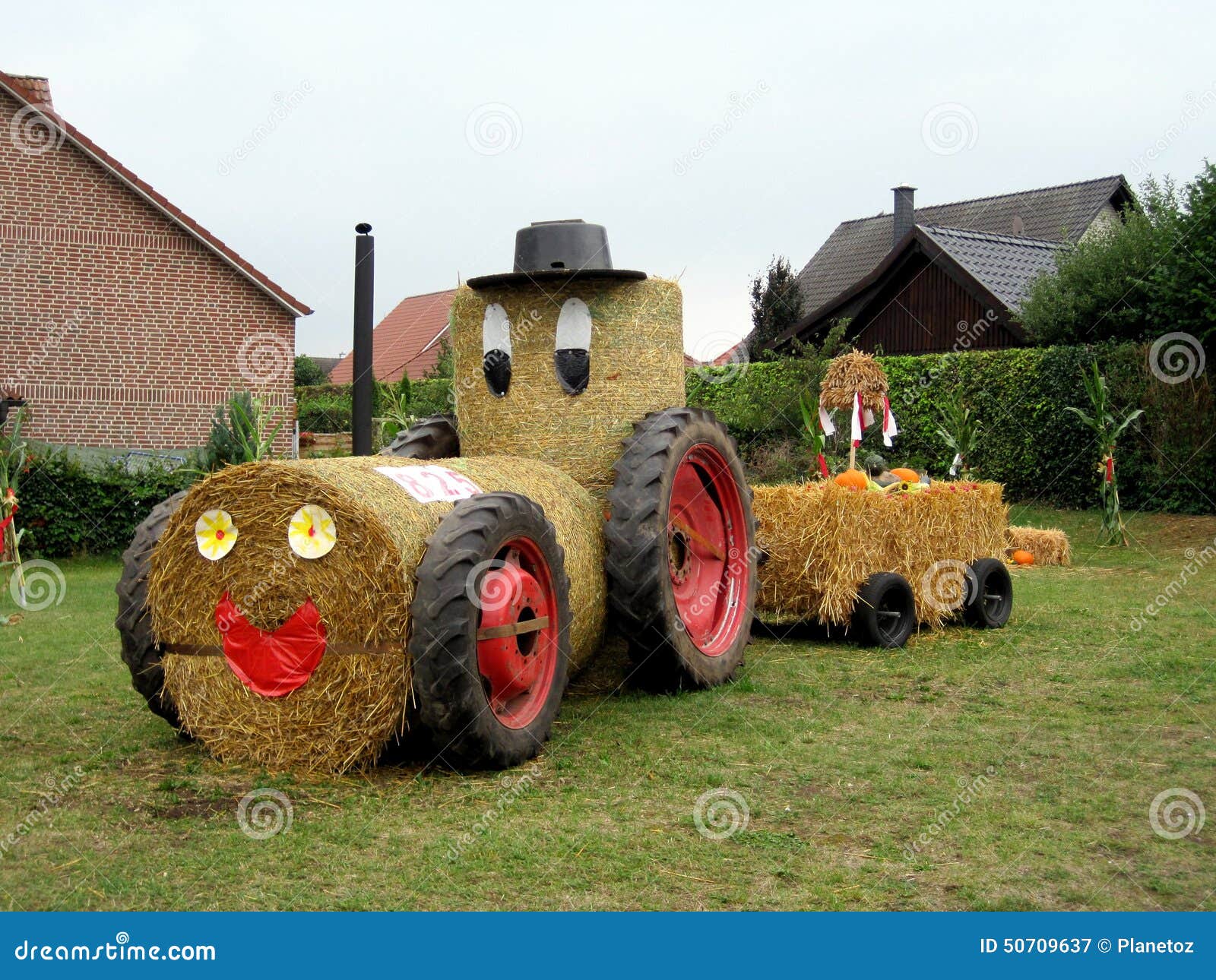 Funny background. Tractor stock image. Image of harvest - 50709637