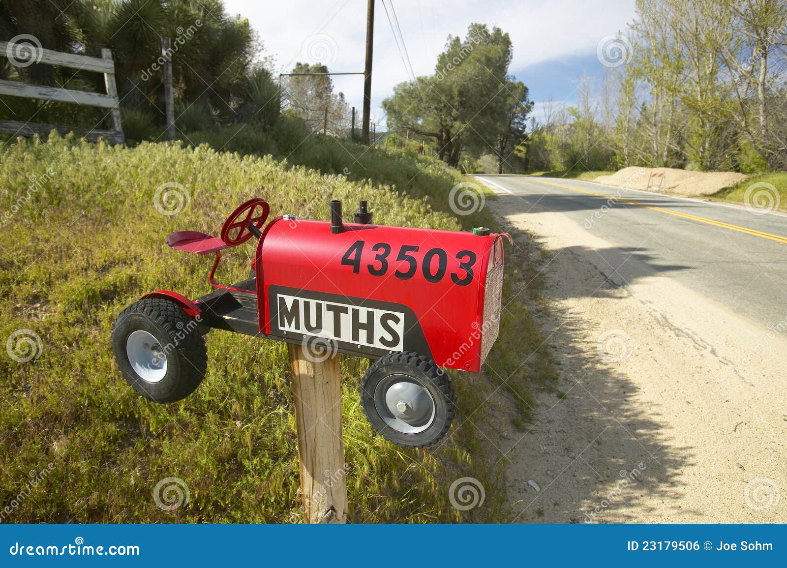 A tractor mailbox editorial photo. Image of road, mail - 23179506