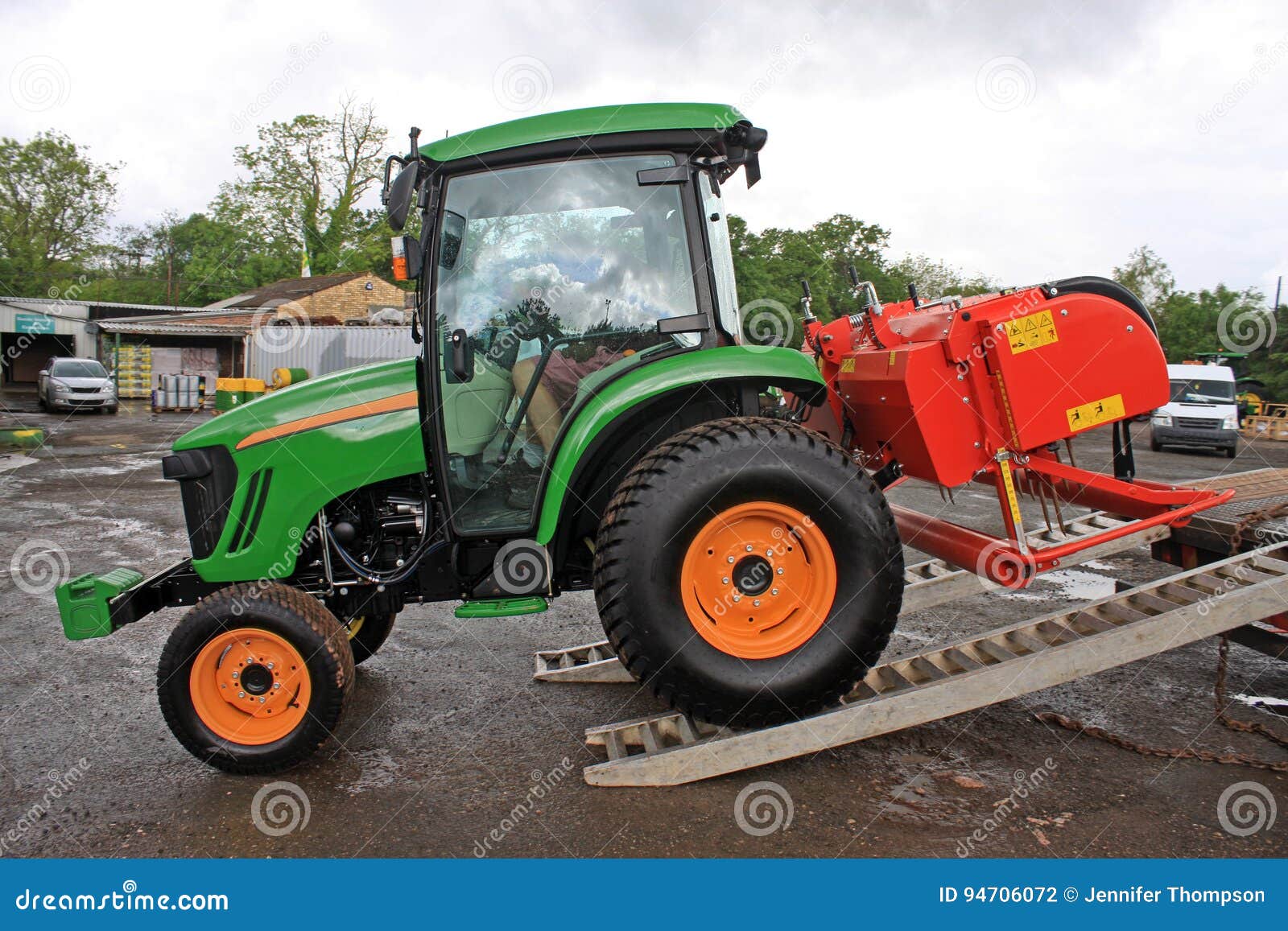 Tractor offloading stock photo. Image of horticulture - 94706072