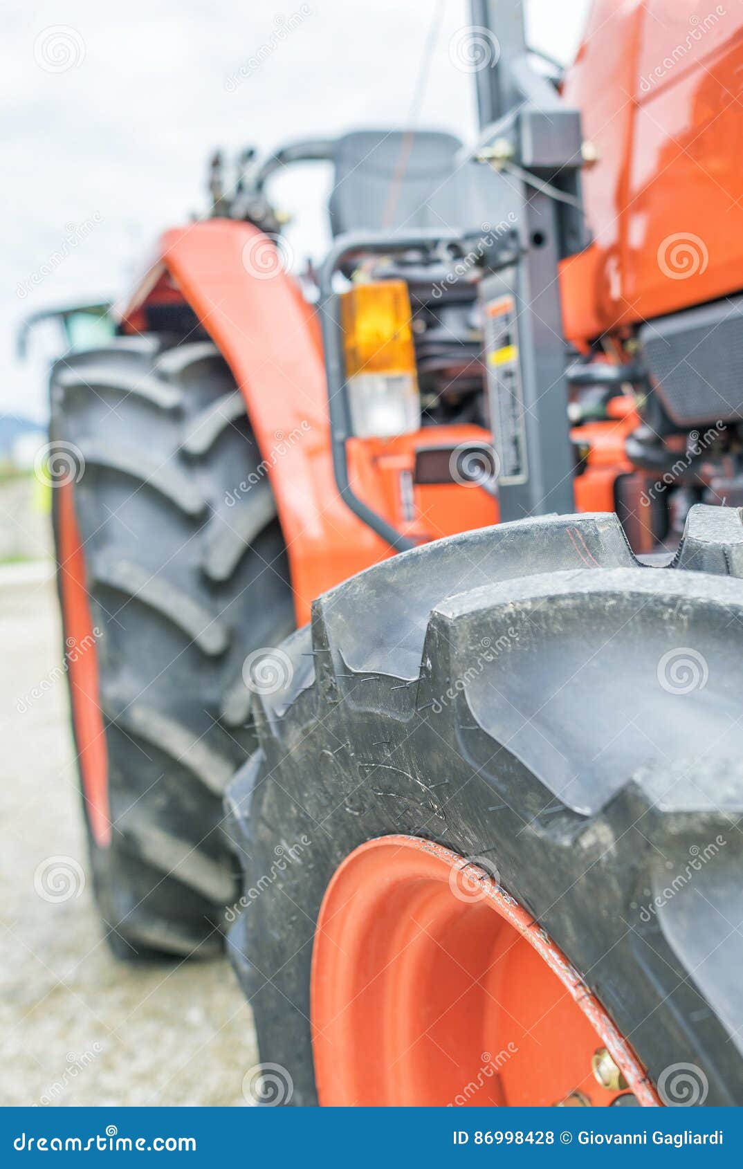 Tractor in Operation, Close-up View Stock Photo - Image of farmer ...