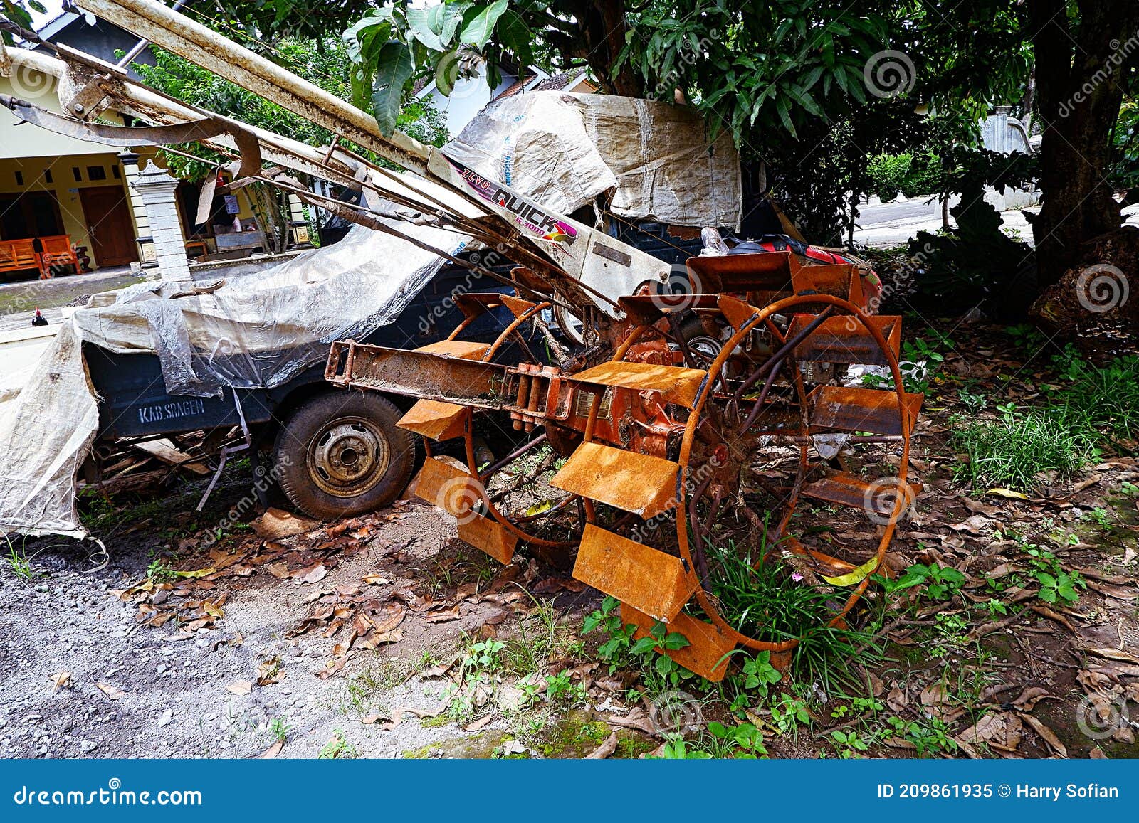 Tractor Parking after Working Stock Image - Image of semitruck, road ...