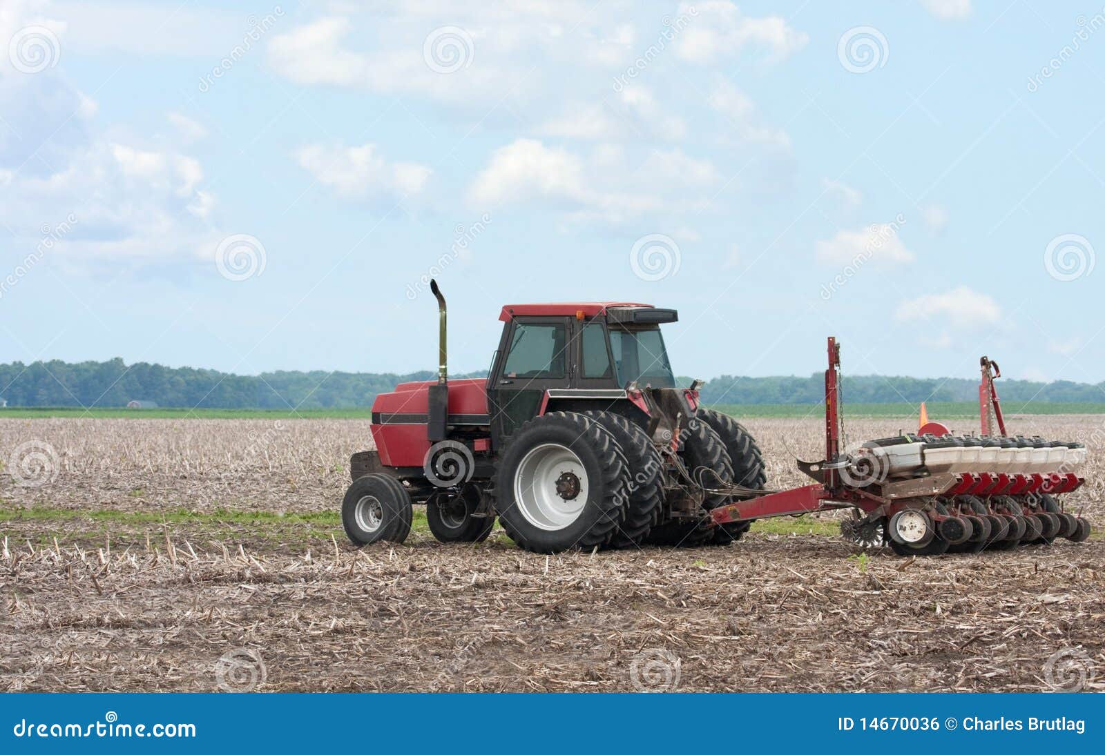 Tractor Planting stock photo. Image of farming, equipment - 14670036