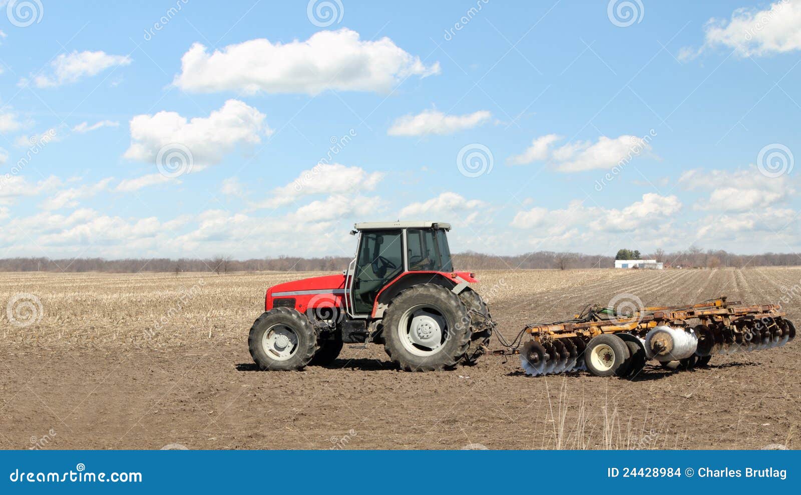 Tractor and Plow stock photo. Image of equipment, tilling - 24428984