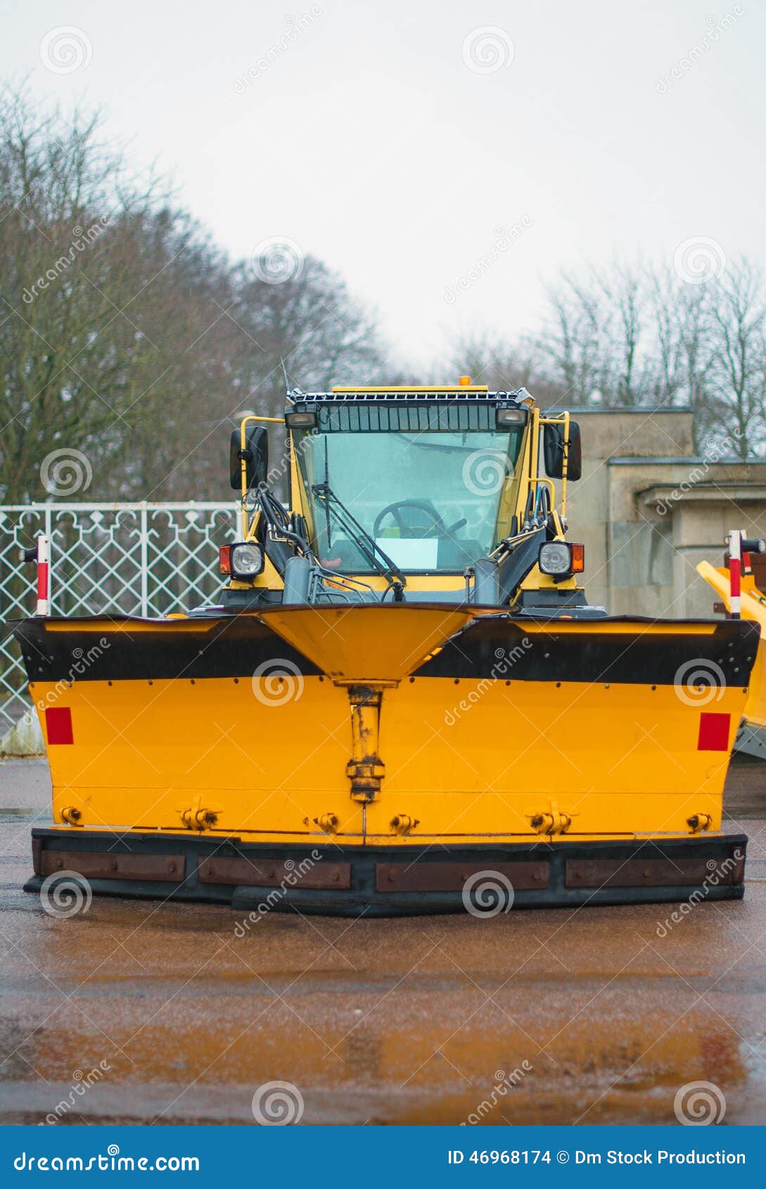 Tractor with plow-frame. stock photo. Image of professional - 46968174