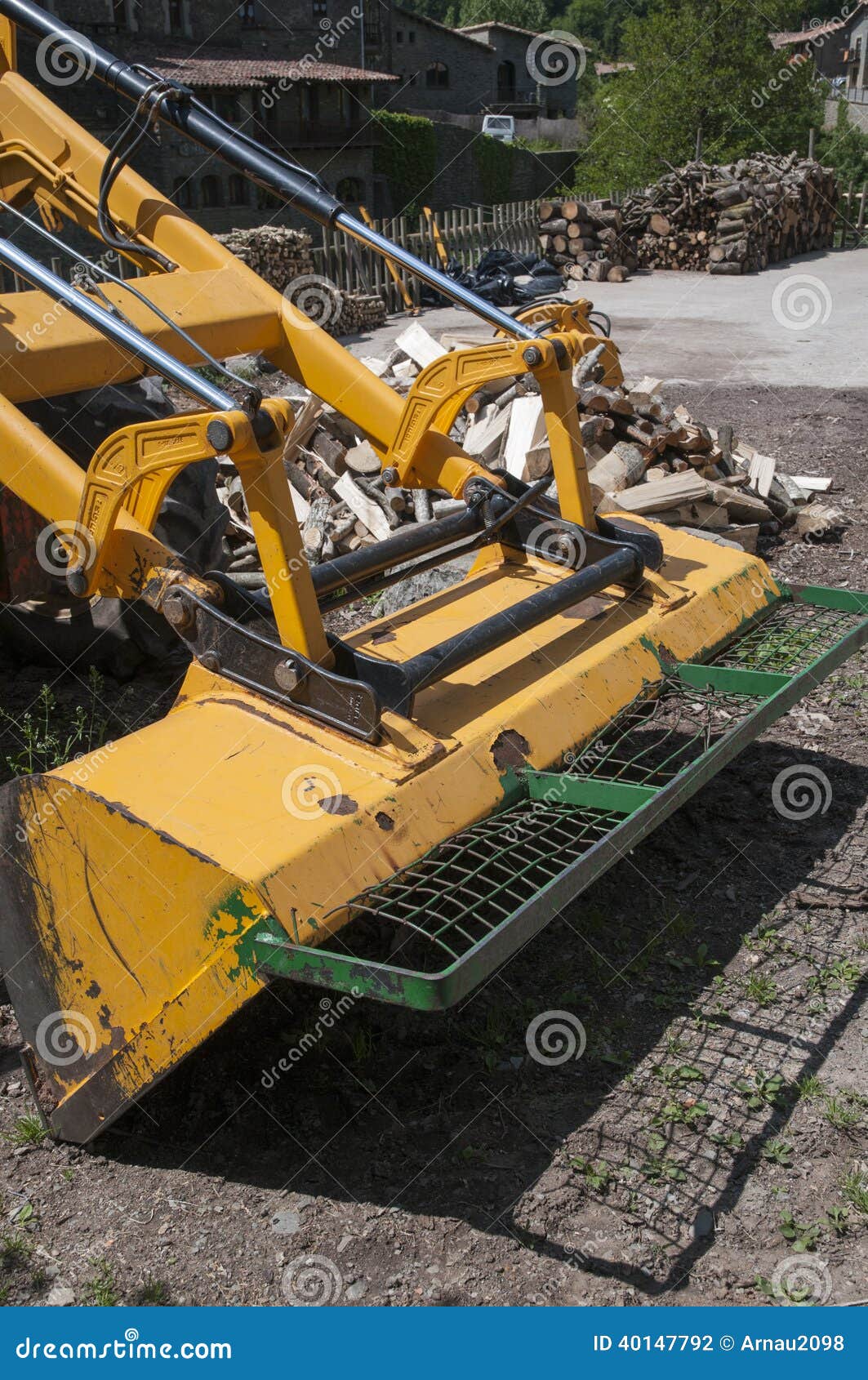 Tractor shovel stock photo. Image of machinery, tool - 40147792