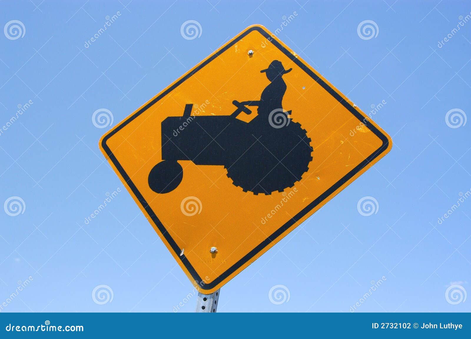 Tractor Sign stock photo. Image of agriculture, tractor - 2732102