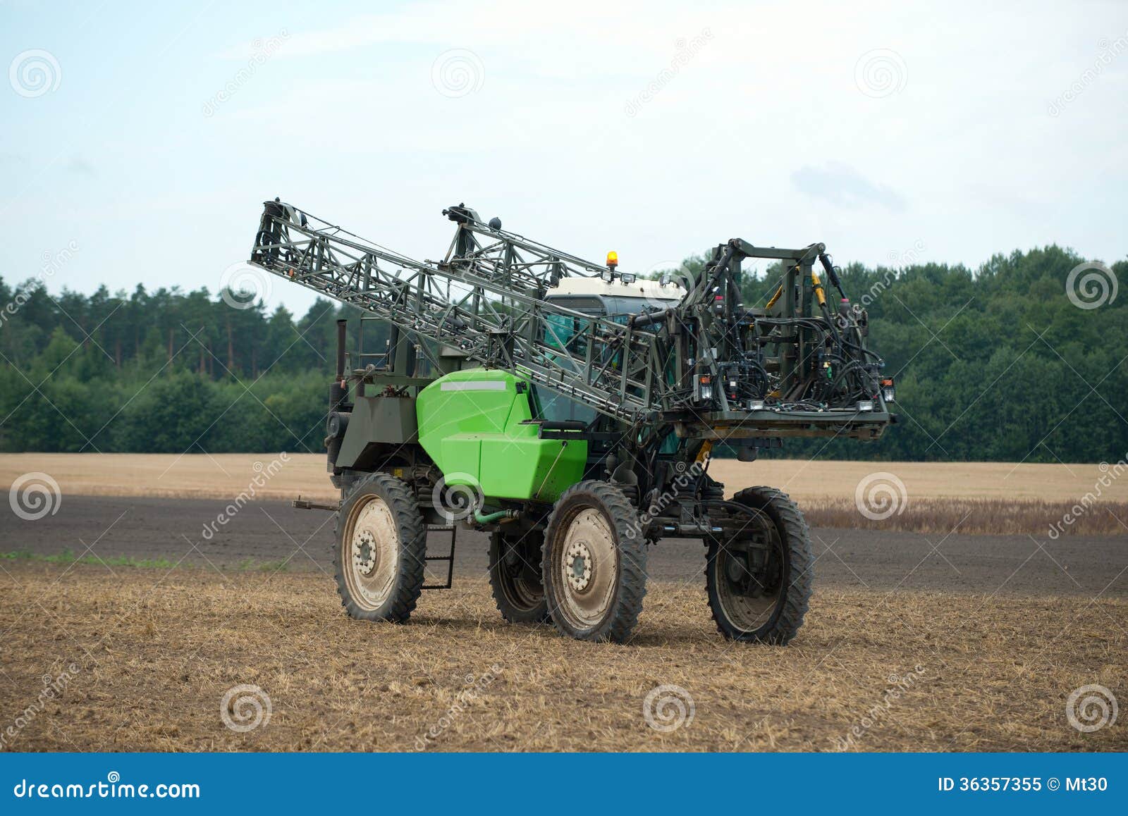 Tractor with sprayers stock image. Image of tool, equipment - 36357355