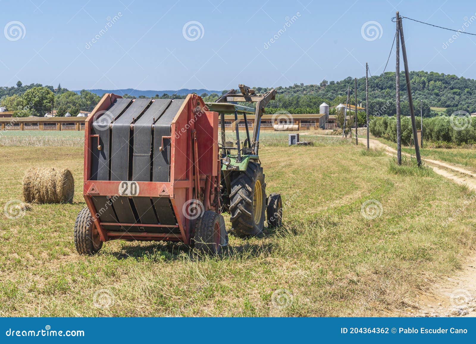 Old Straw Baler Royalty-Free Stock Photo | CartoonDealer.com #57222411