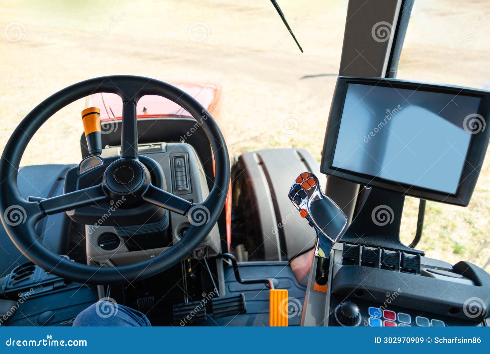 Tractor with System of Precision Agriculture. Smart Farming Stock Image ...