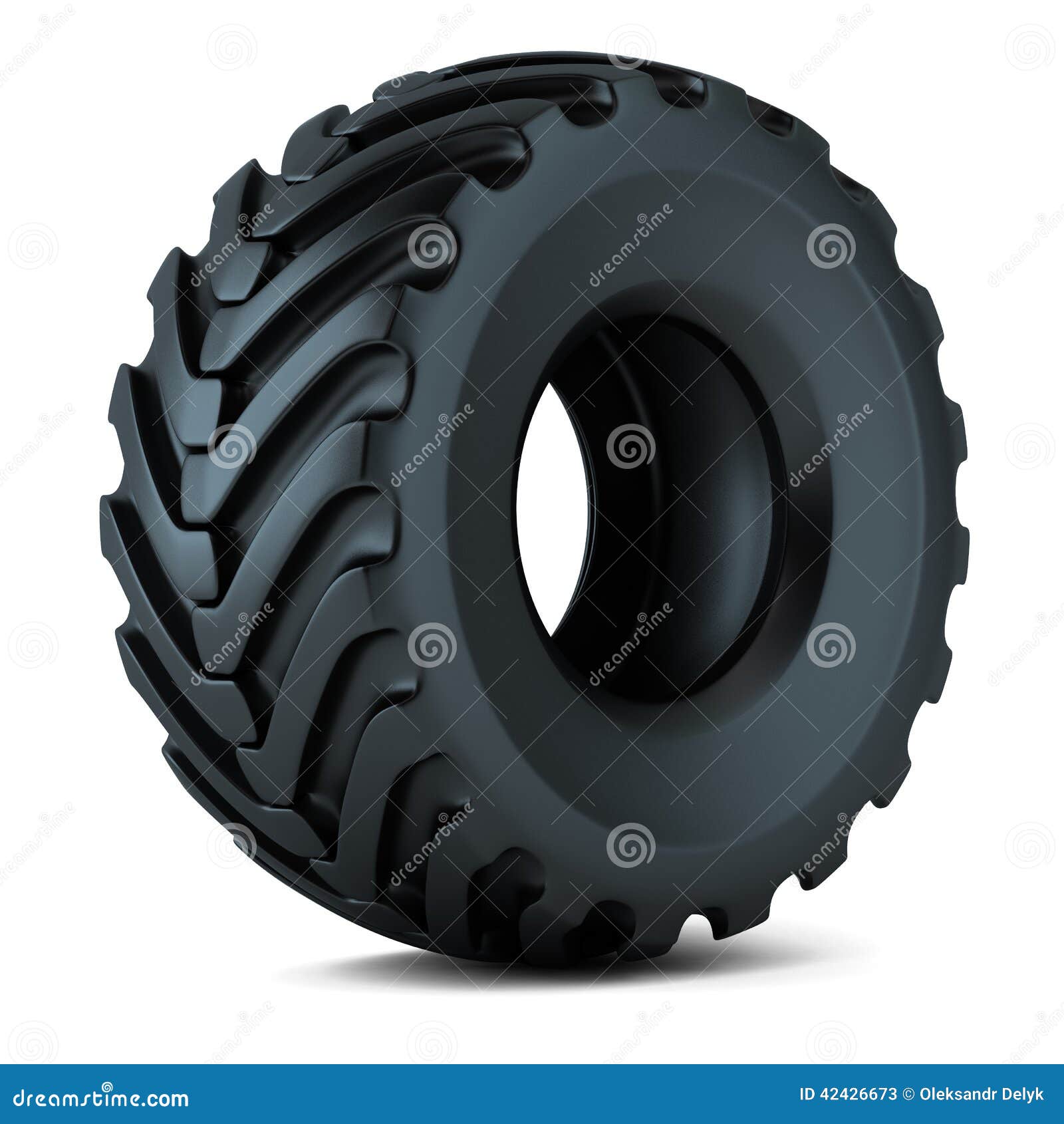 Set Of Tractor Tire Cartoon Icon Design Template With Various Models ...
