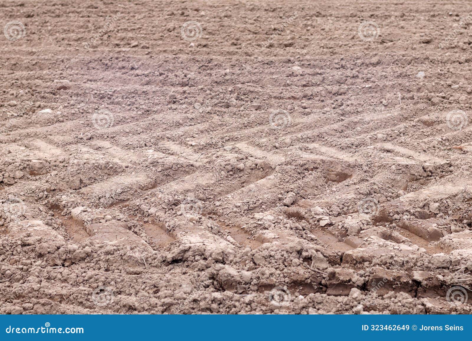 .tractor Tire Tracks on the Ground Stock Image - Image of agriculture ...