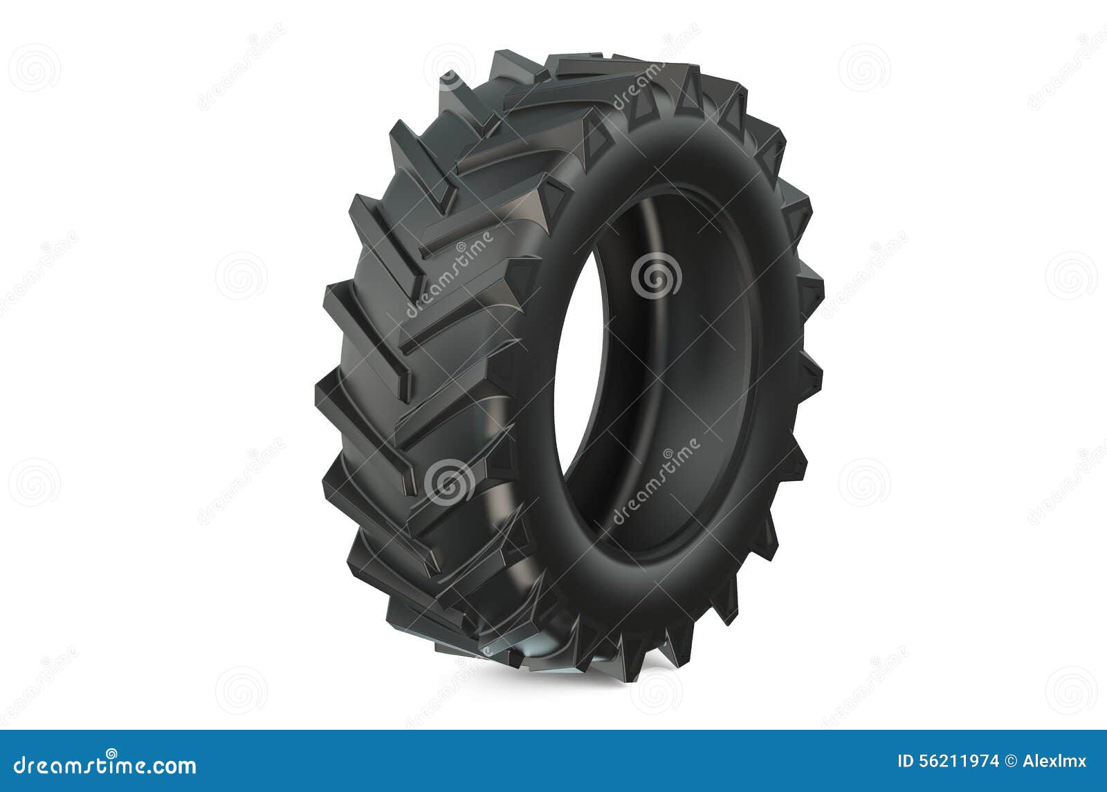 Tractor Tire or Tractor Tyre Closeup Stock Illustration - Illustration ...