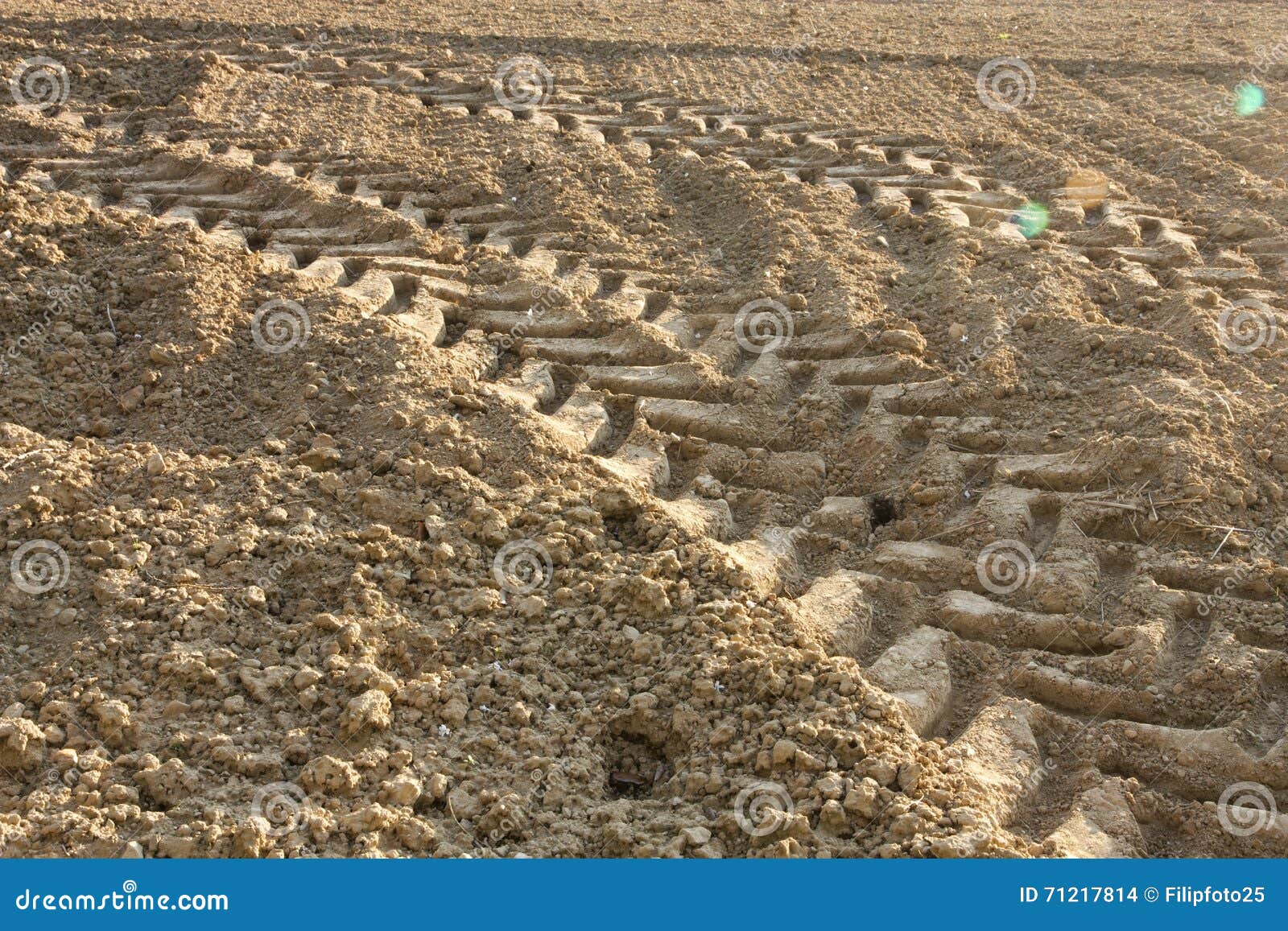 Tractor tracks stock photo. Image of field, beautiful - 71217814